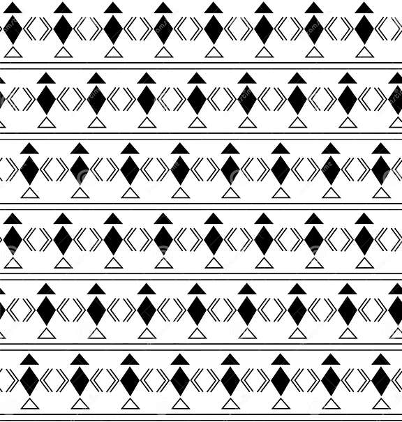 Geometric Pattern with Rhombus, Triangle and Lines Elements Stock ...