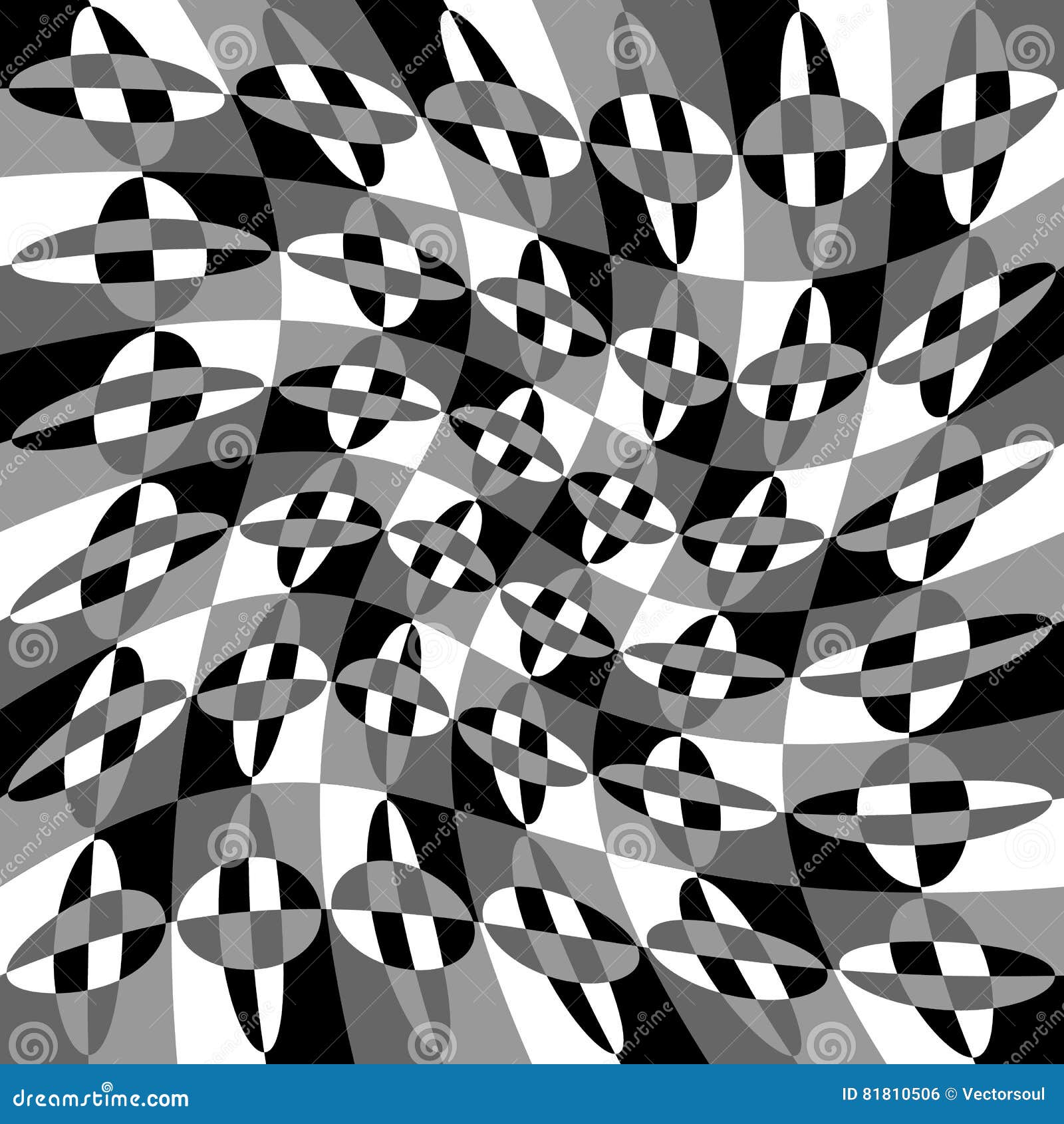Geometric Pattern with Ripple, Wavy Distortion, Warp Effect. Abs Stock ...
