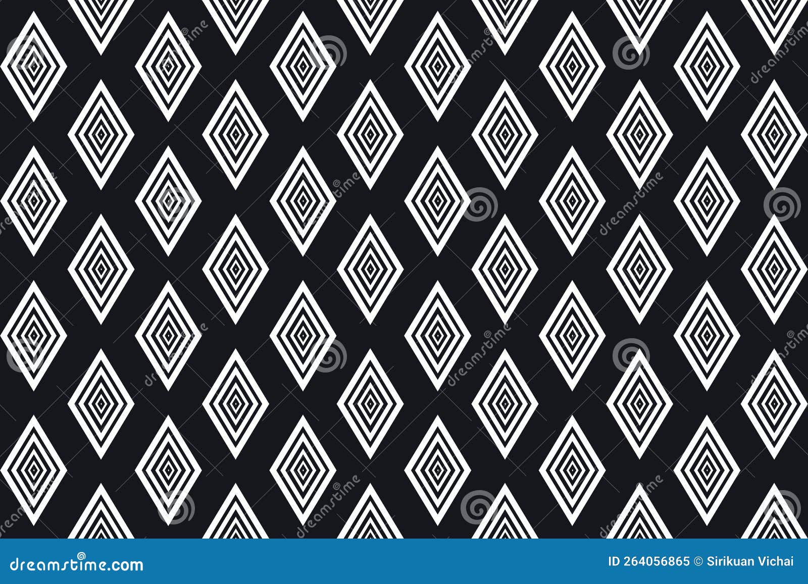 Geometric Pattern Seamless Diamond Lines Black and White Stock ...