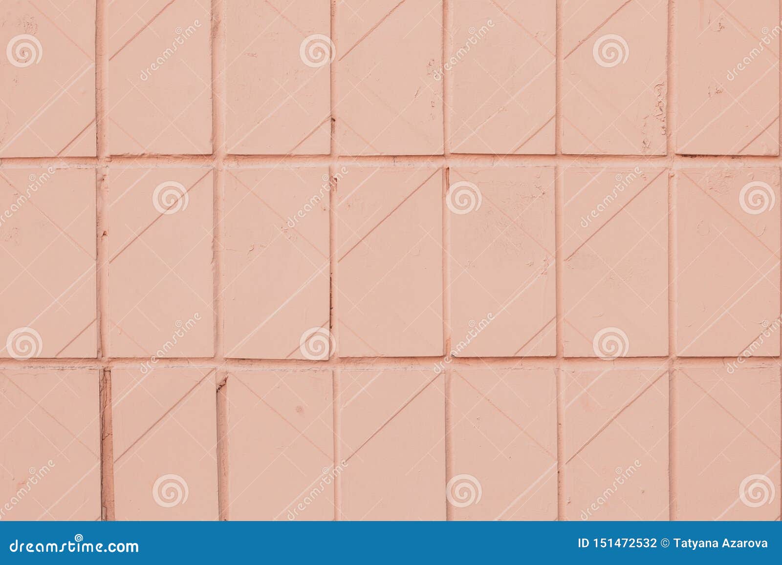 Geometric Pattern of Soft Pink Tile. Texture of Orange Pastel Ceramic ...