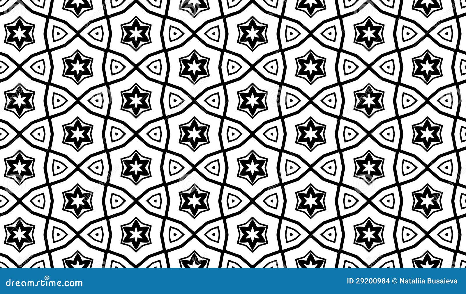 Geometric Pattern With Stars Stock Vector - Illustration of square ...