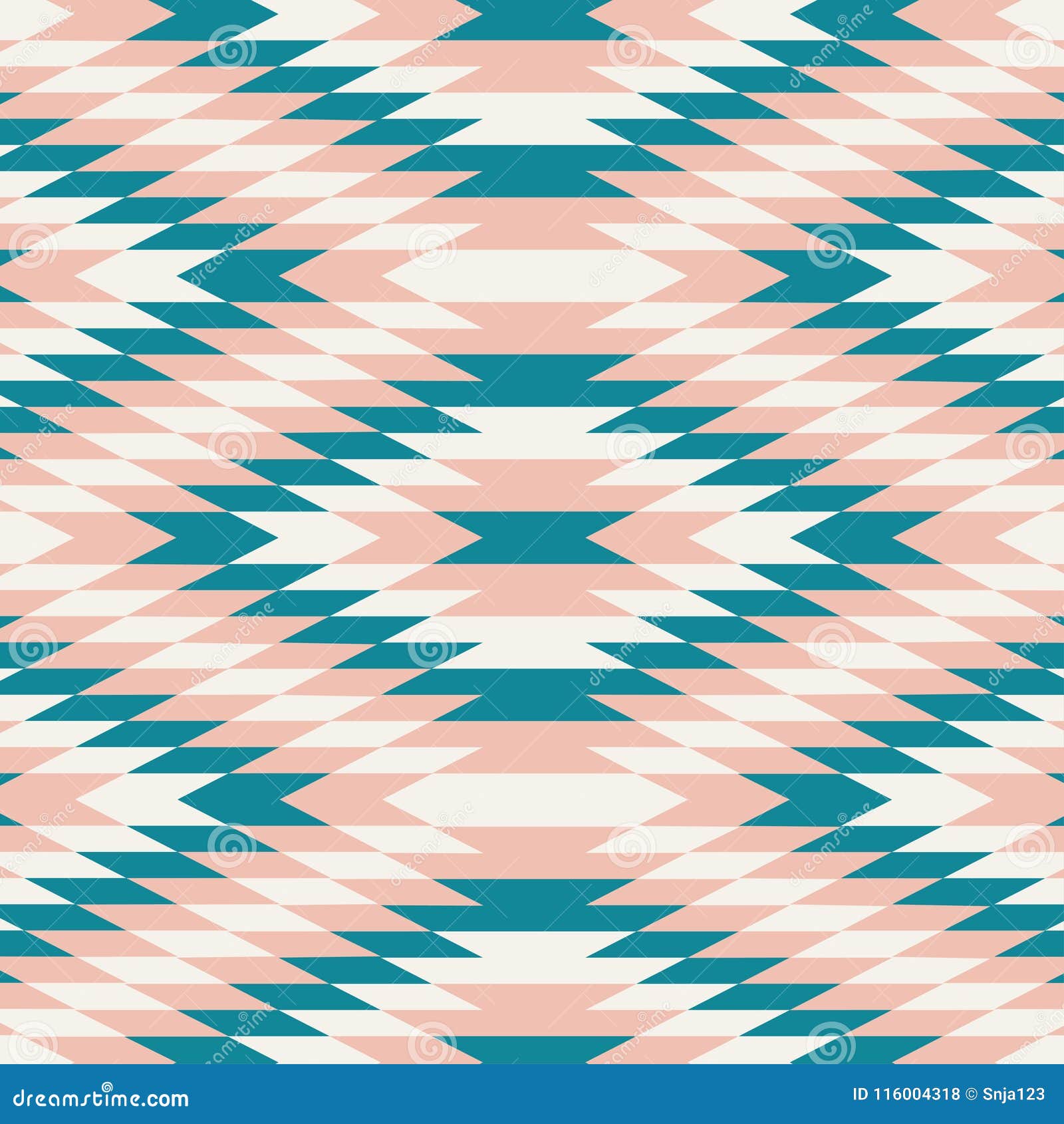 Geometric Pattern Teal, Pink, White - Vector Pattern Stock Vector ...