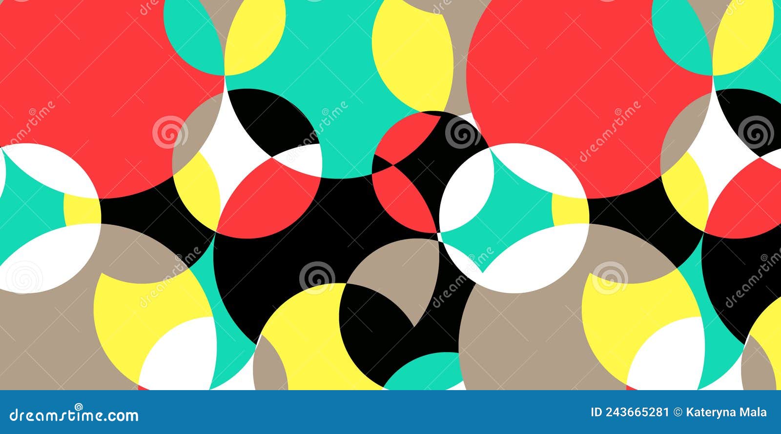 Geometric Multicolor Pattern, Hand Drawn Illustration Stock ...