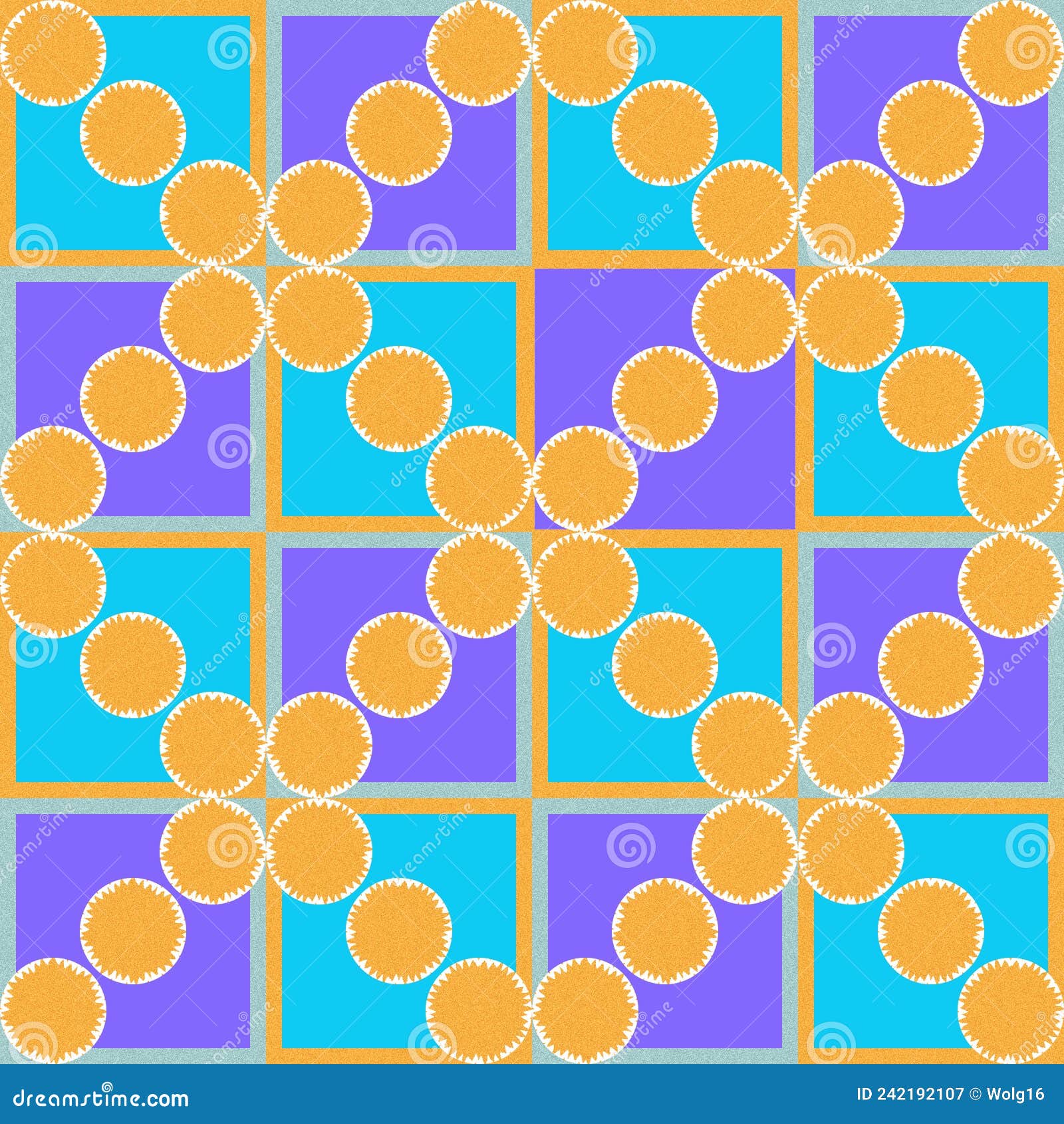 Geometric Pattern of Textural Yellow, Blue and Purple Elements for the ...
