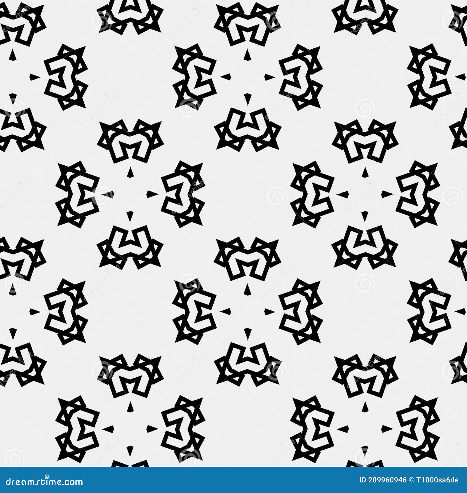 Geometric Pattern with Triangular Elements. Seamless Abstract Ornament ...