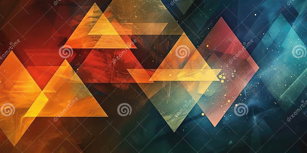 Geometric Pattern with Triangular Shapes Creating a Textured Surface. AIG49. Stock Image - Image ...