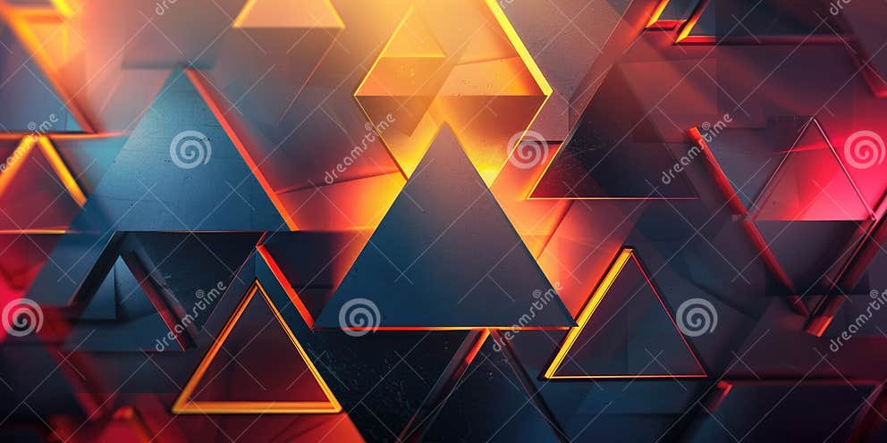 Geometric Pattern with Triangular Shapes Creating a Textured Surface ...