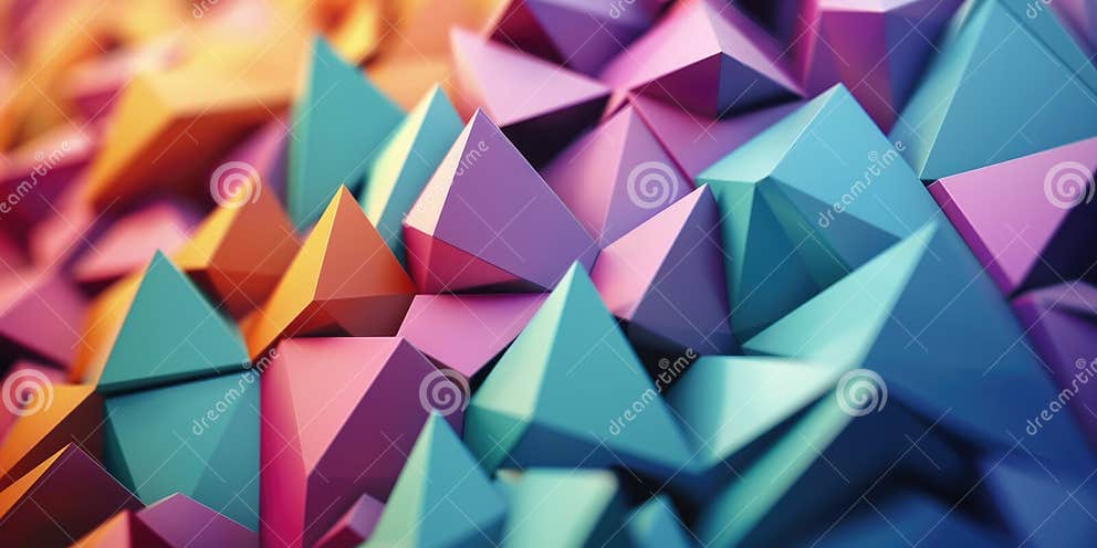 Geometric Pattern with Triangular Shapes Creating a Textured Surface. AIG49. Stock Illustration ...