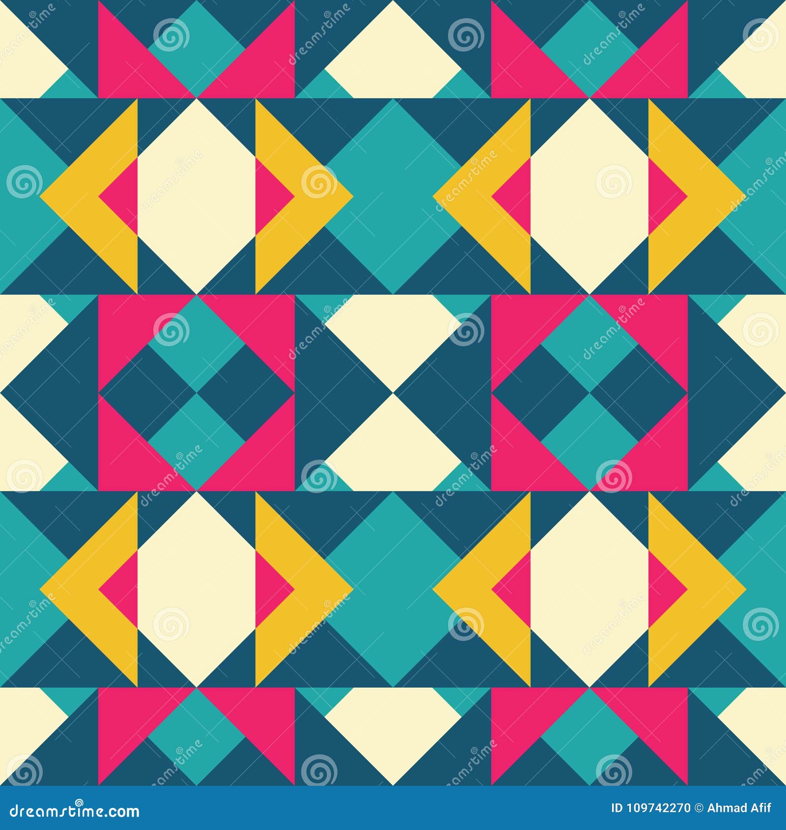 Geometric Pattern Vector stock vector. Illustration of textile - 109742270
