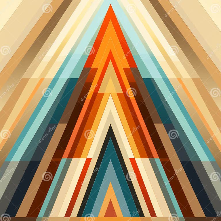 Geometric Pattern Vector Image with Triangles and Juxtaposition of ...