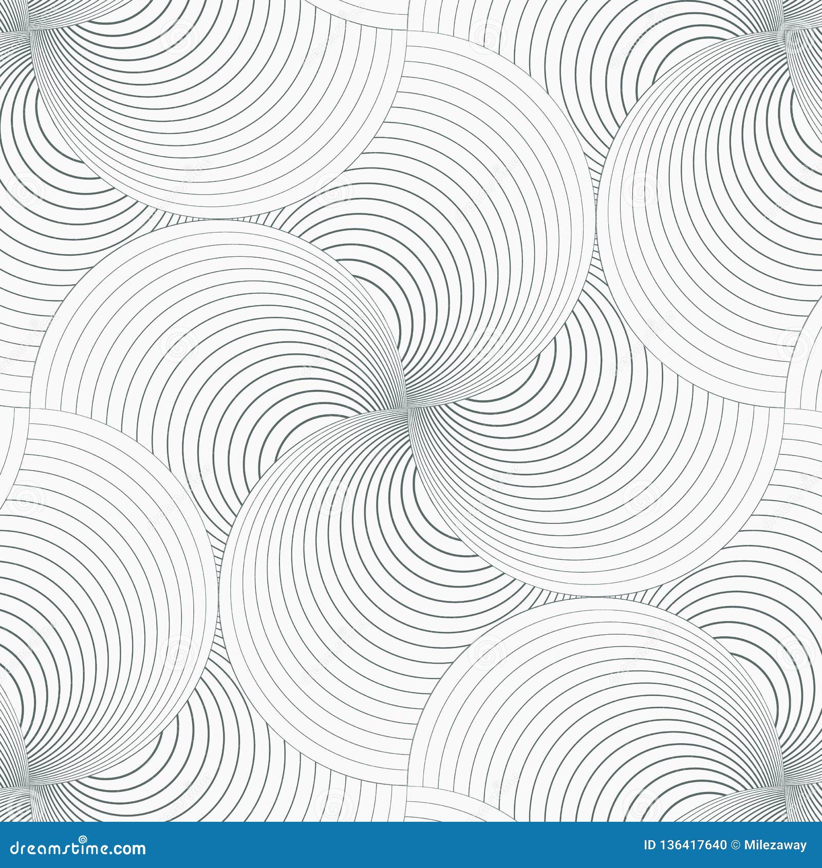 Geometric Pattern Vector Vector Repeating Tile Texture Overlapping Circles Funky Theme Or