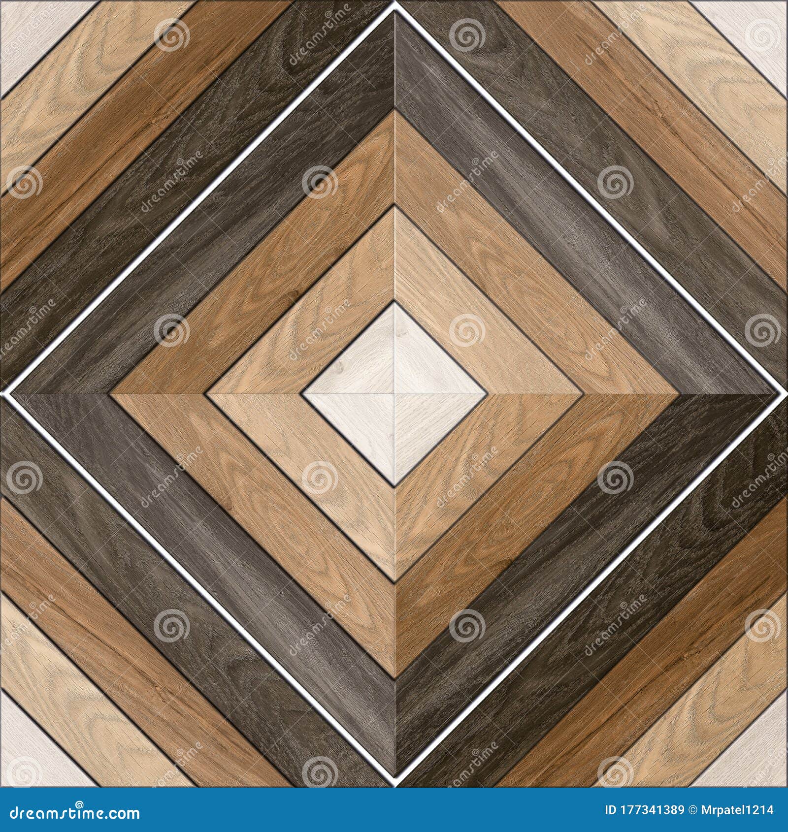 Geometric Pattern Wooden Floor and Wall Mosaic Decor Tile Stock ...