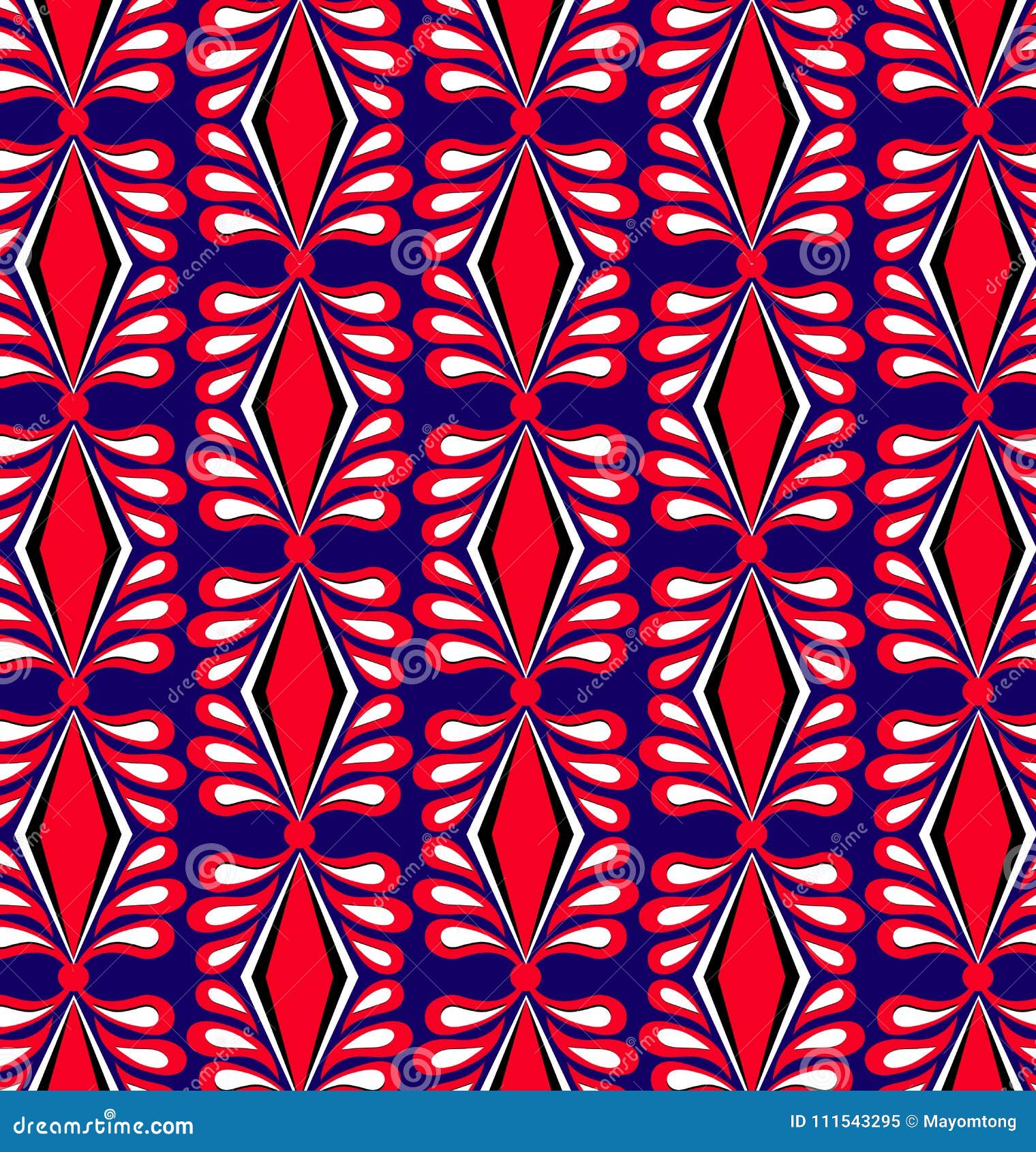 Pattern Red and Blue Stripes Stock Vector - Illustration of rhombus ...