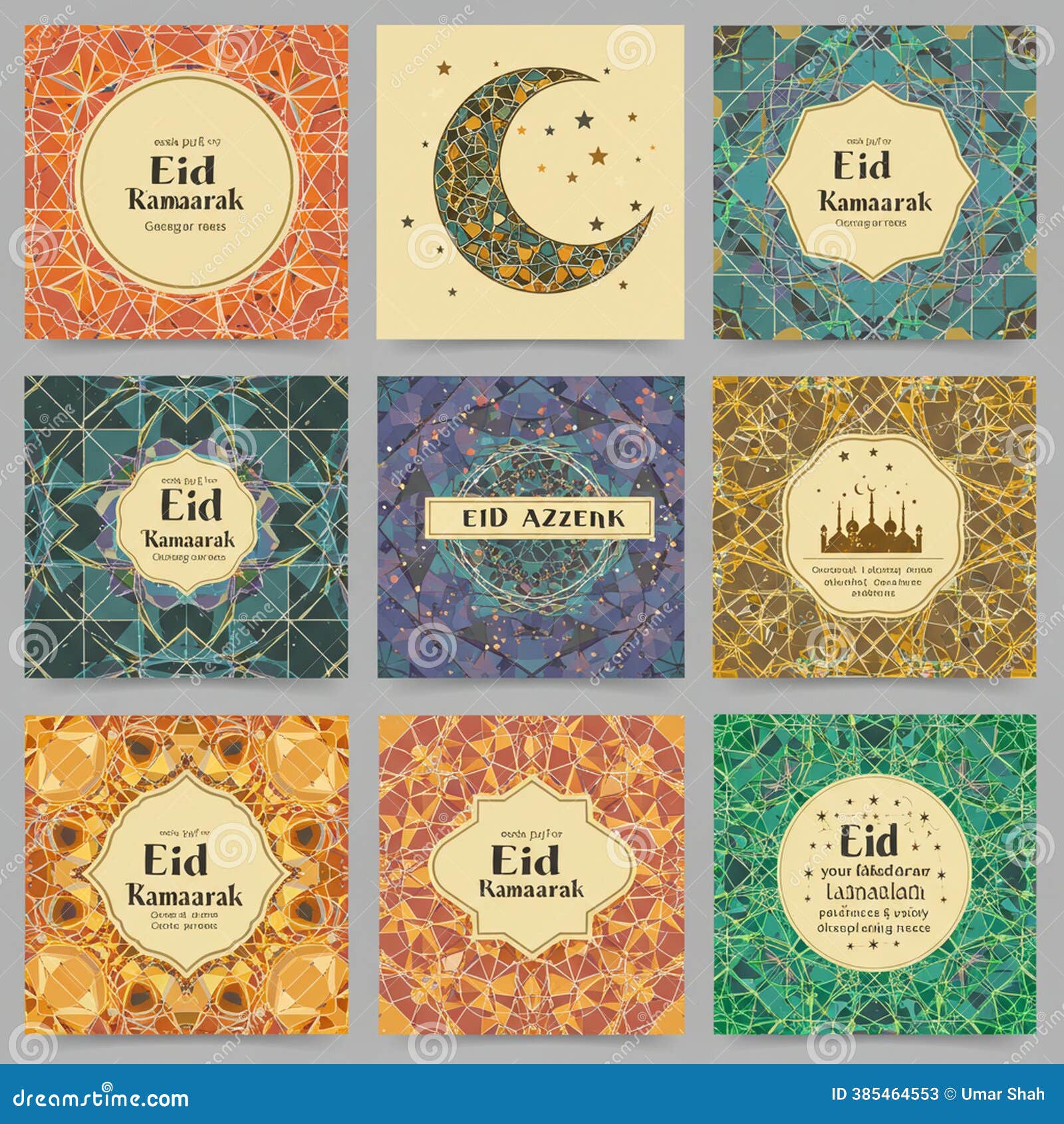 Islamic Theme Posters 3d Realism Illustration | CartoonDealer.com ...