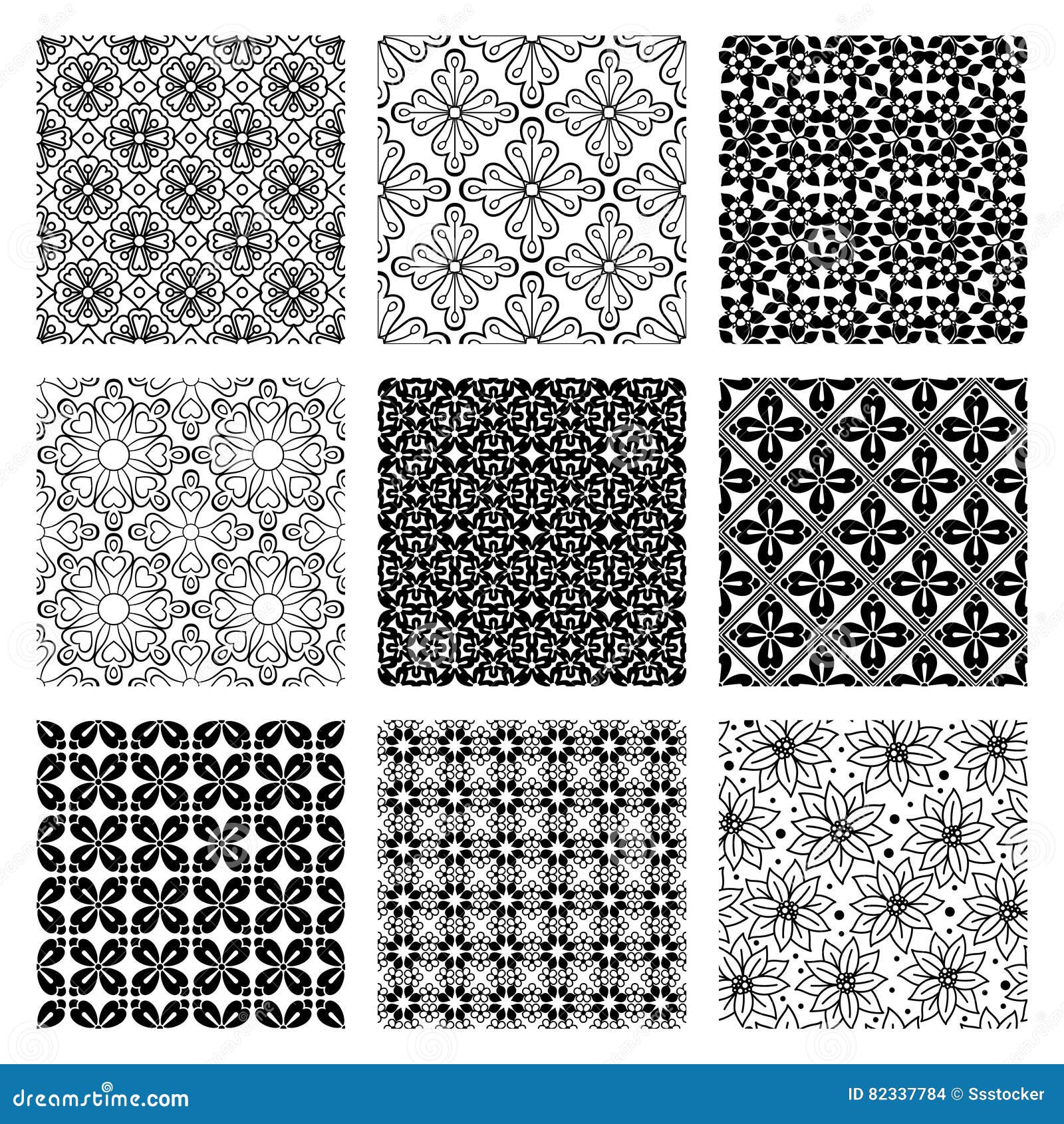 Geometric Patterns Collection Stock Vector - Illustration of geometric ...