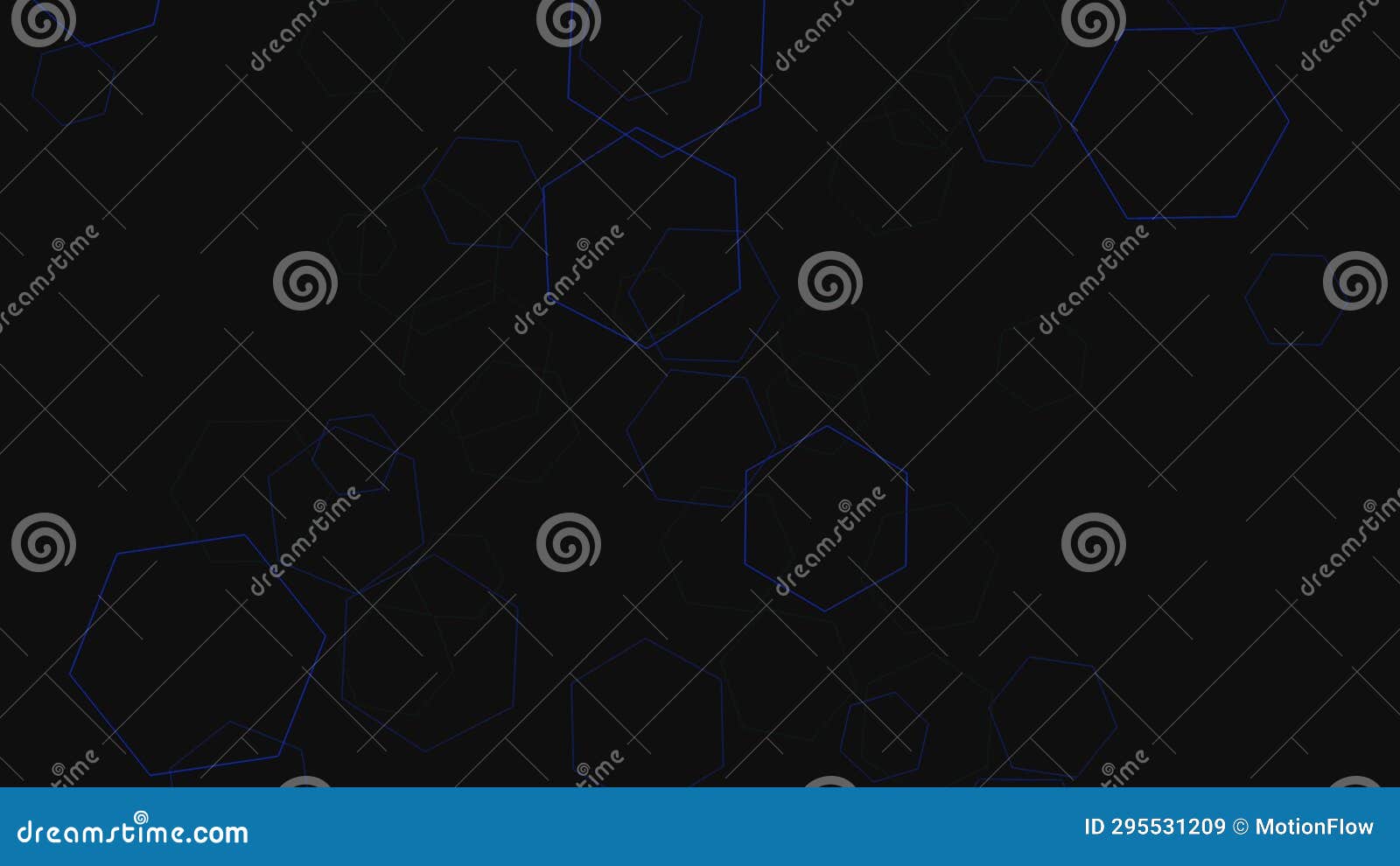 Geometric Patterns Emerge on a Black Canvas with Blue Lines Stock Video ...