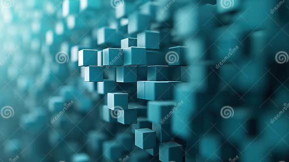 Geometric Patterns Floating in a Virtual Reality Space, Abstract ...