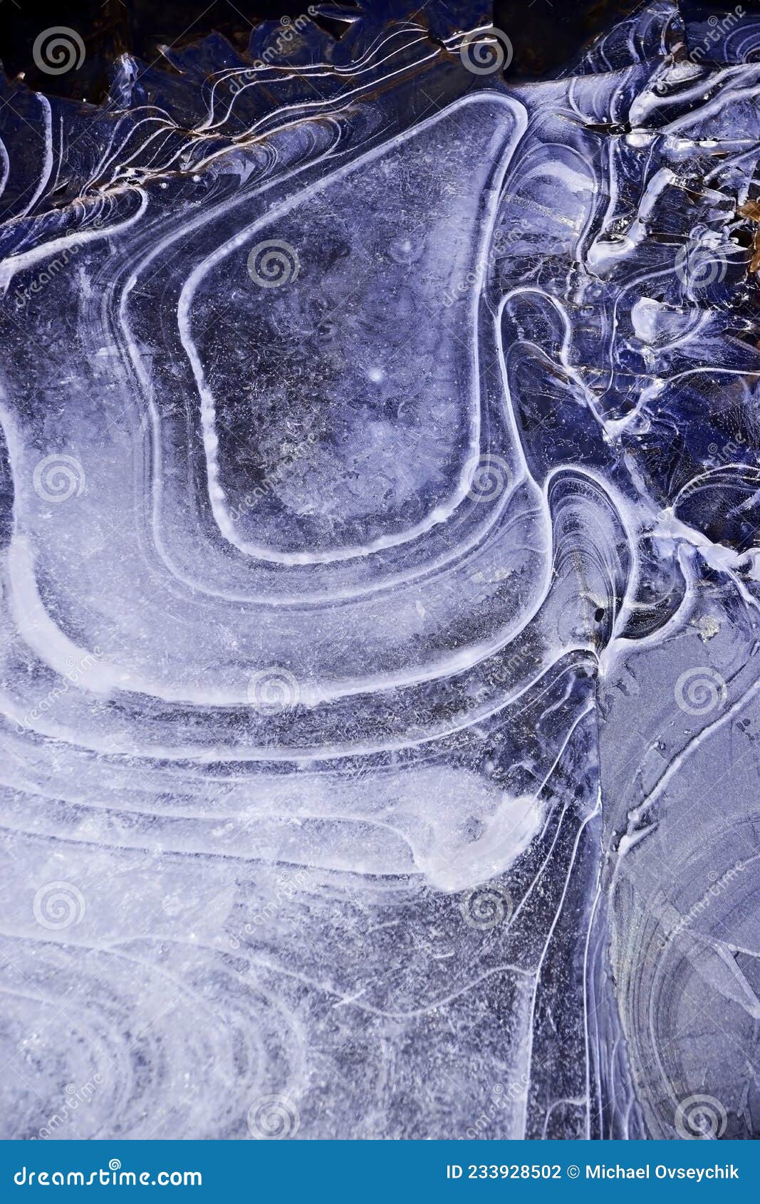 Geometric Patterns in Freezing Ice Stock Photo - Image of climate ...