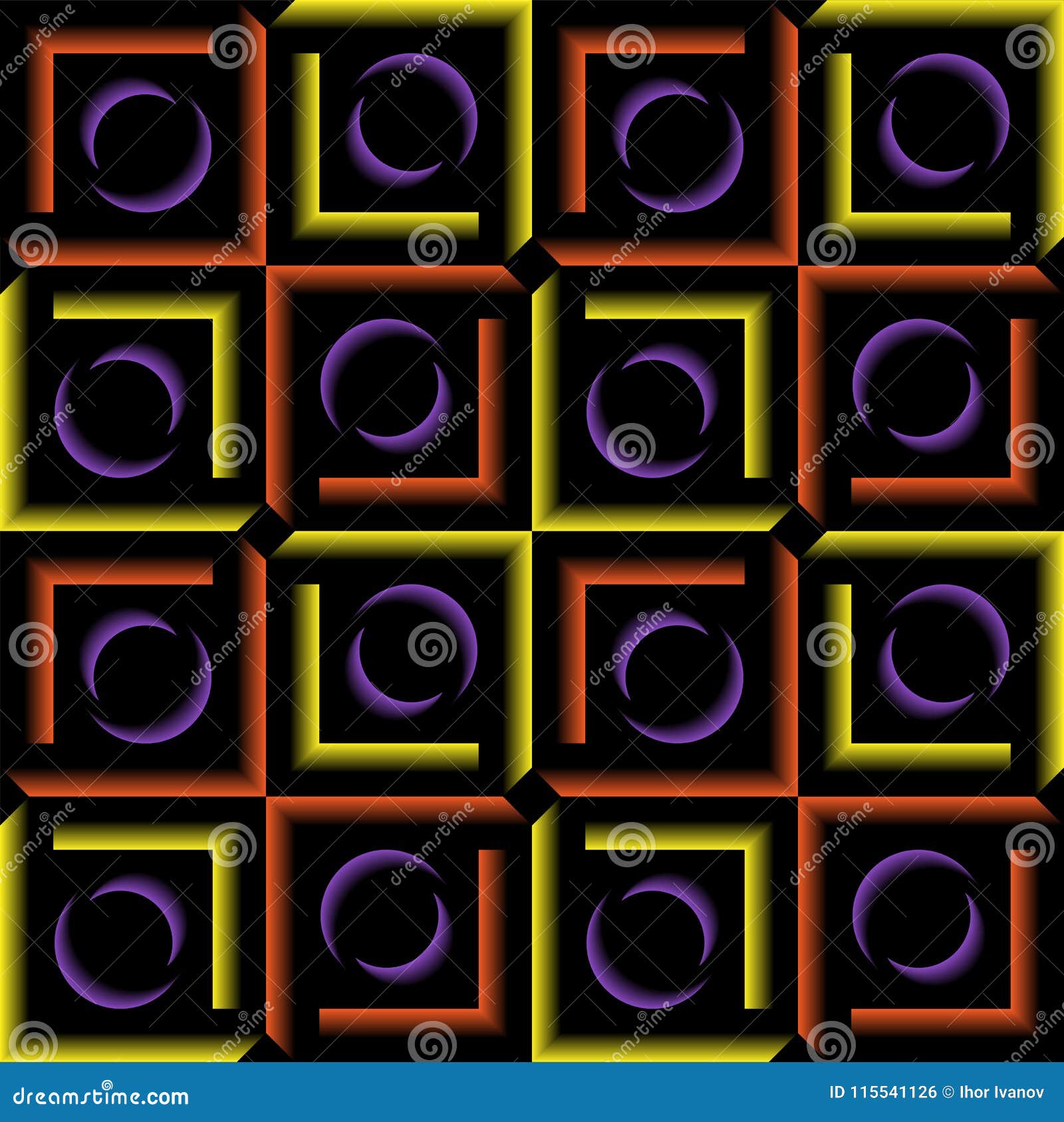 Geometric Patterns with a Gradient Fill in the Vector. Stock Vector ...