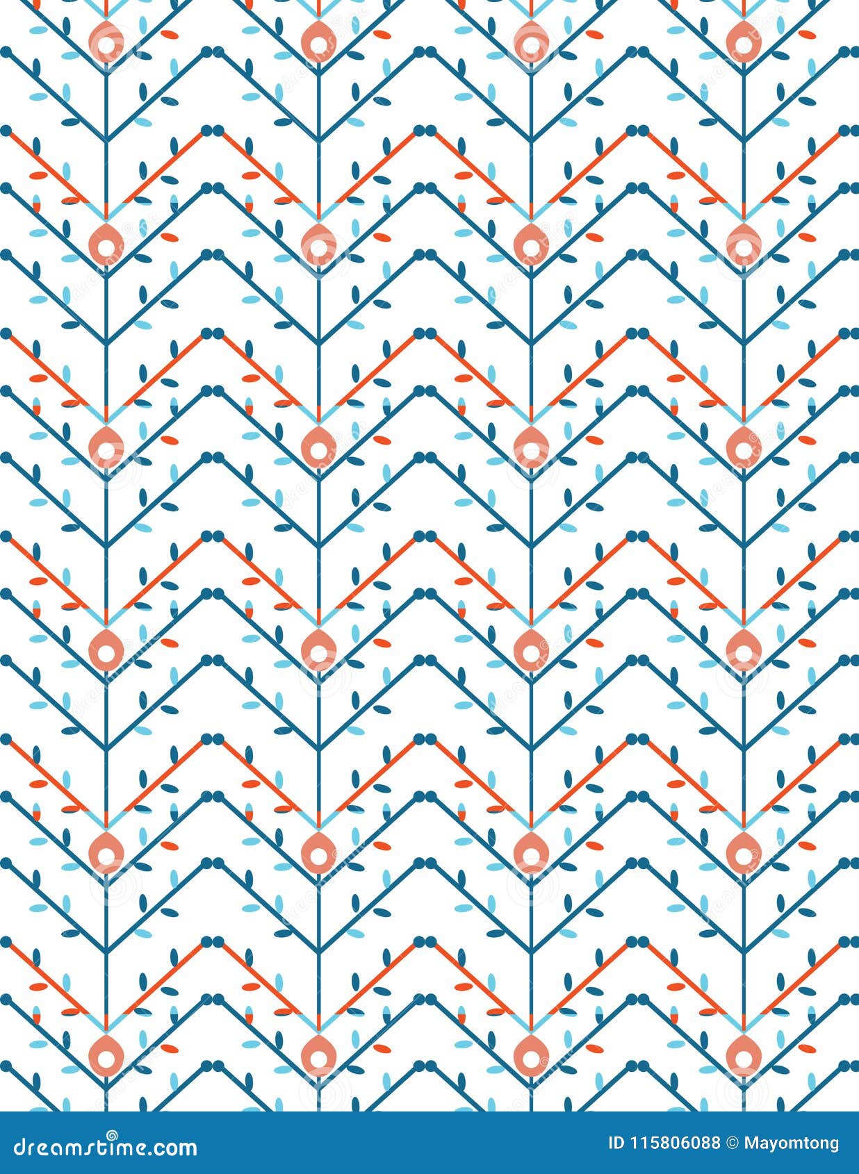 Geometric patterns Leaf stock vector. Illustration of seamless - 115806088