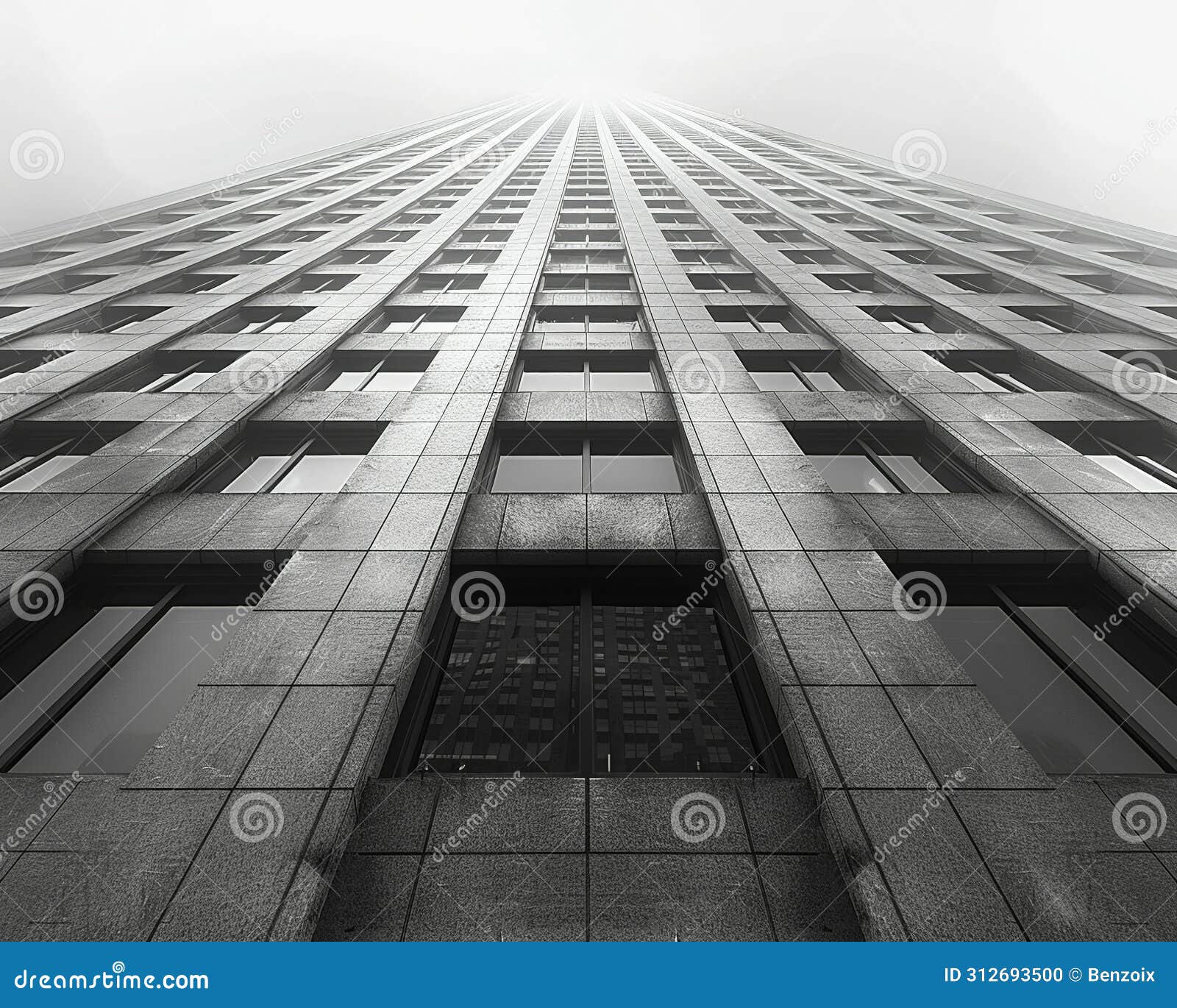 The Geometric Patterns of a Modern Skyscrapers Facade Stock Photo ...