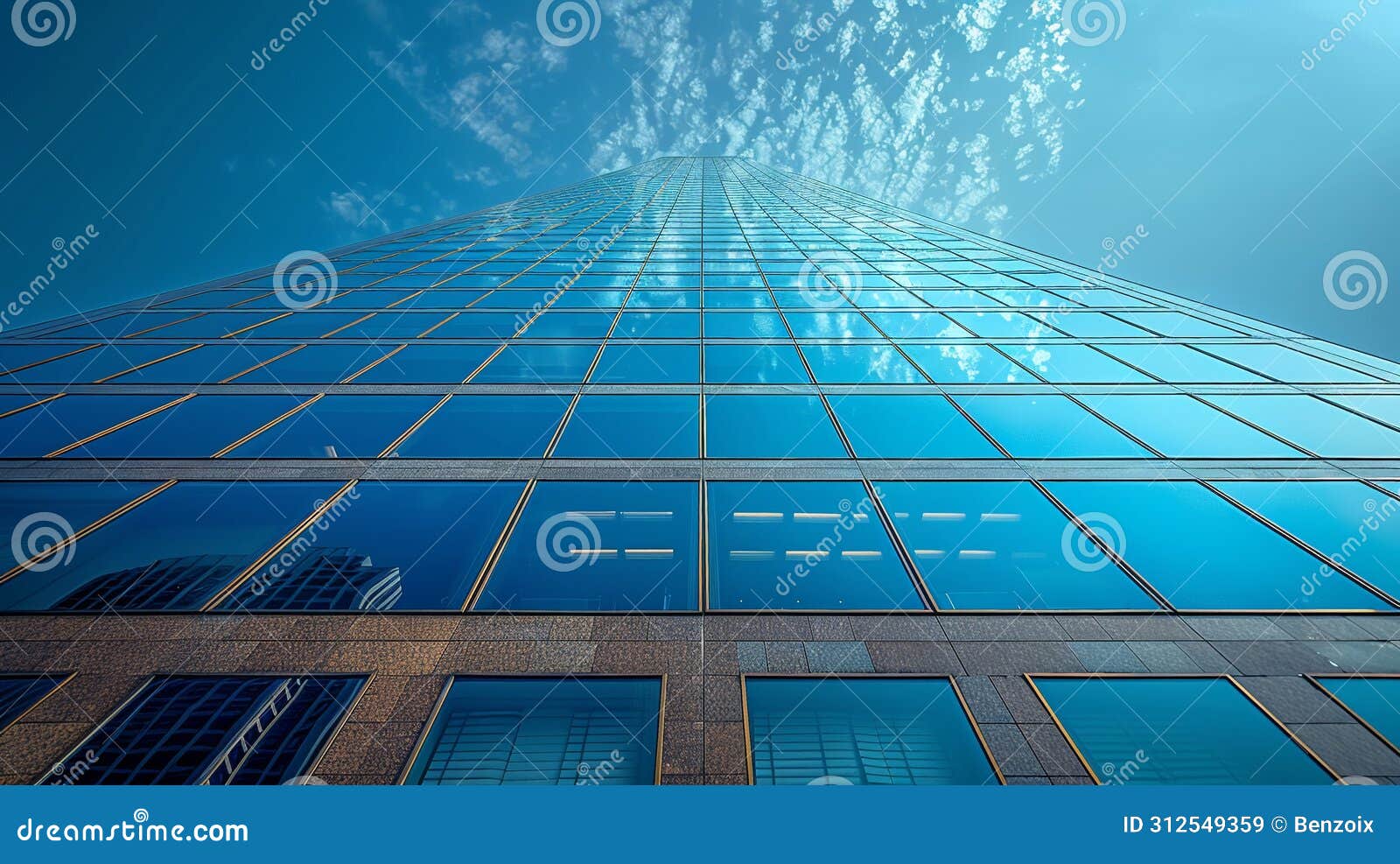 The Geometric Patterns of a Modern Skyscrapers Facade Stock Image ...