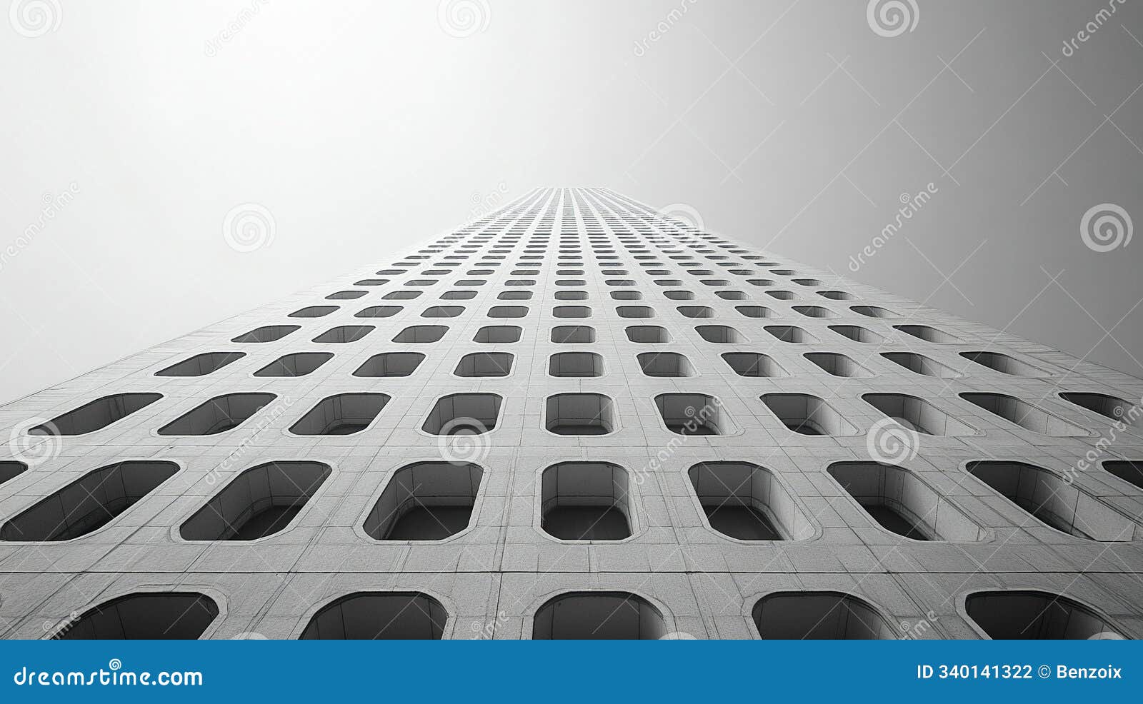 The Geometric Patterns of a Modern Skyscrapers Facade Stock Photo ...