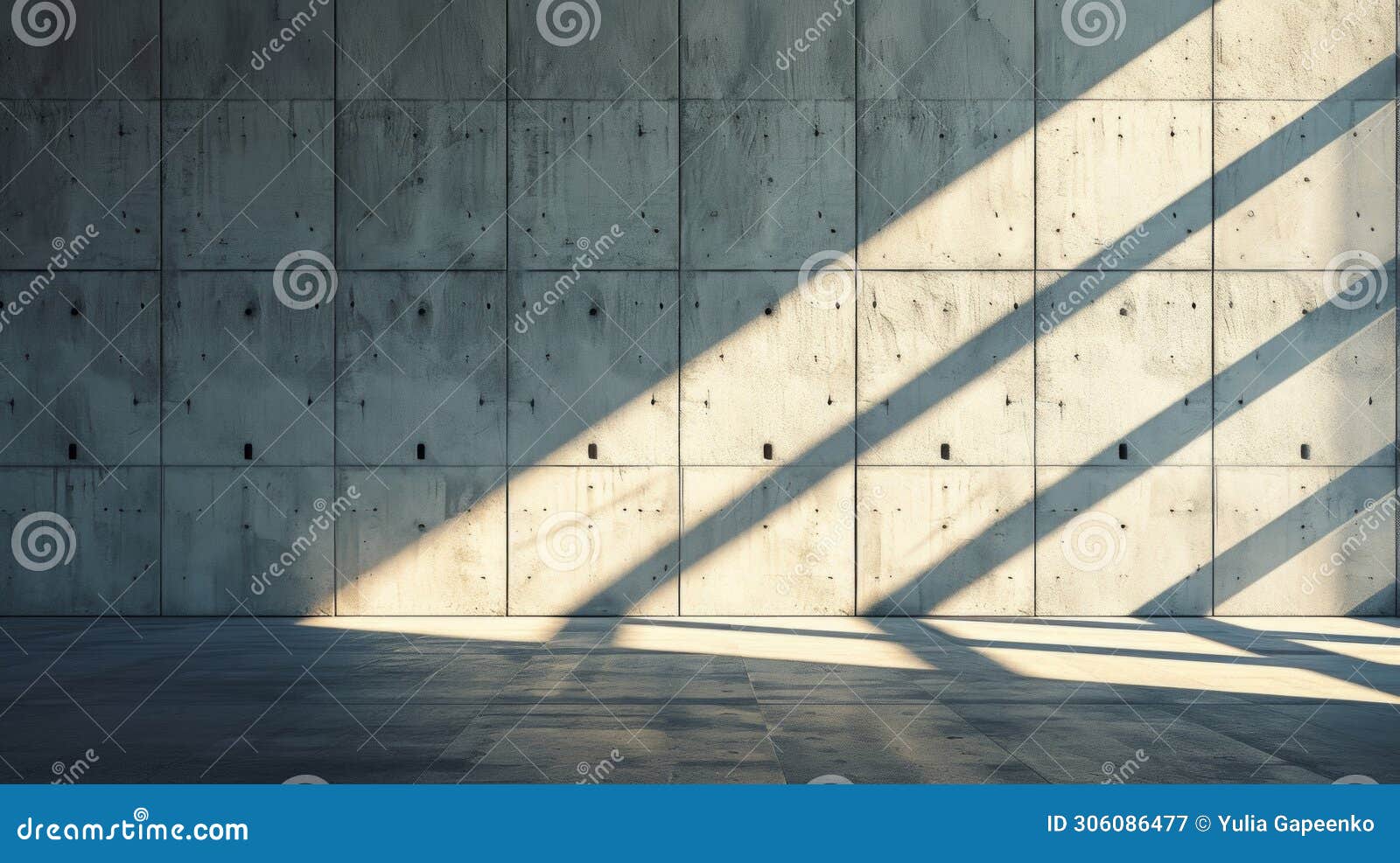Geometric Patterns of Shadow and Light on a Concrete Surface, Evoking ...