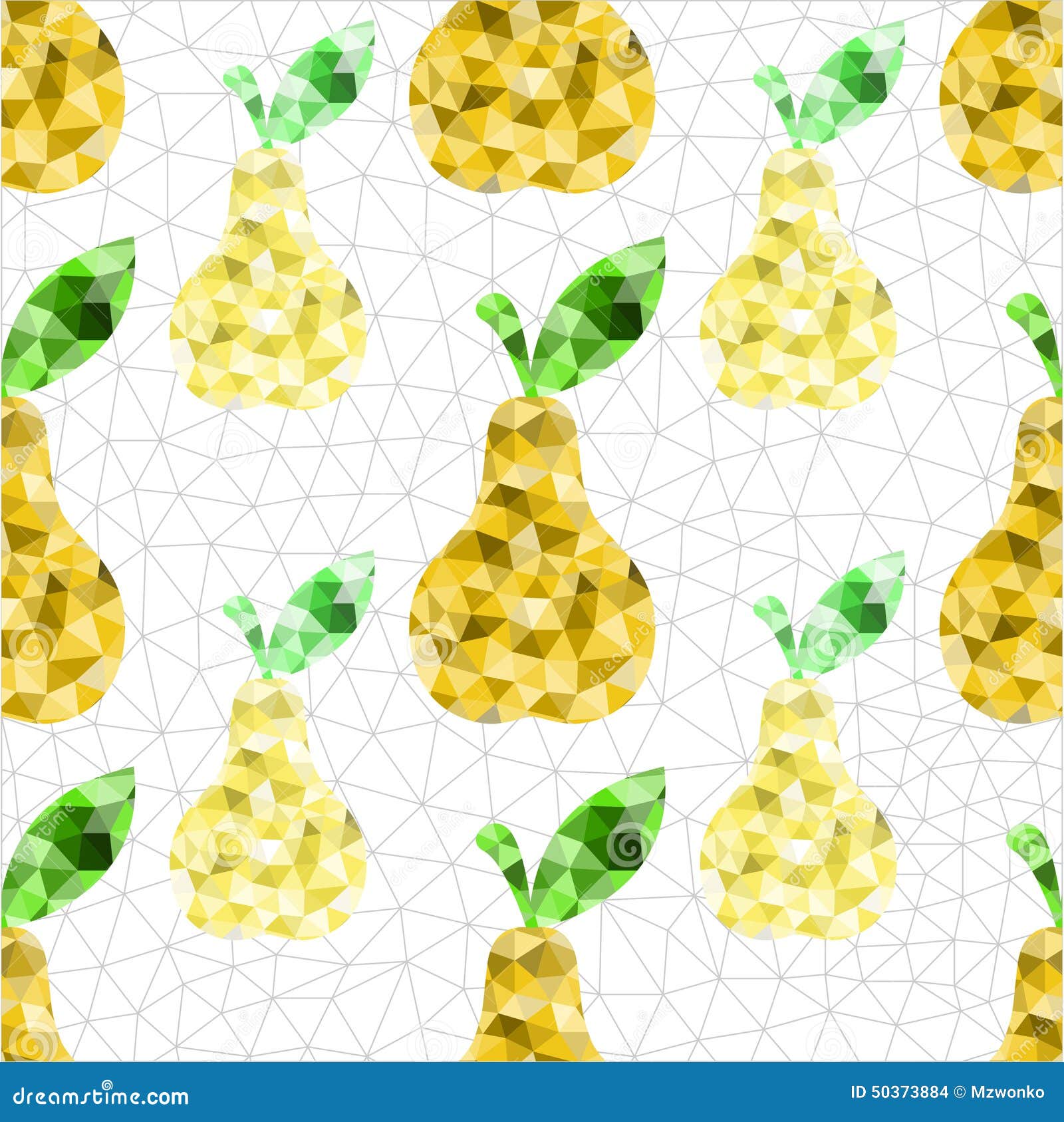 Geometric pear pattern stock illustration. Illustration of decoration ...
