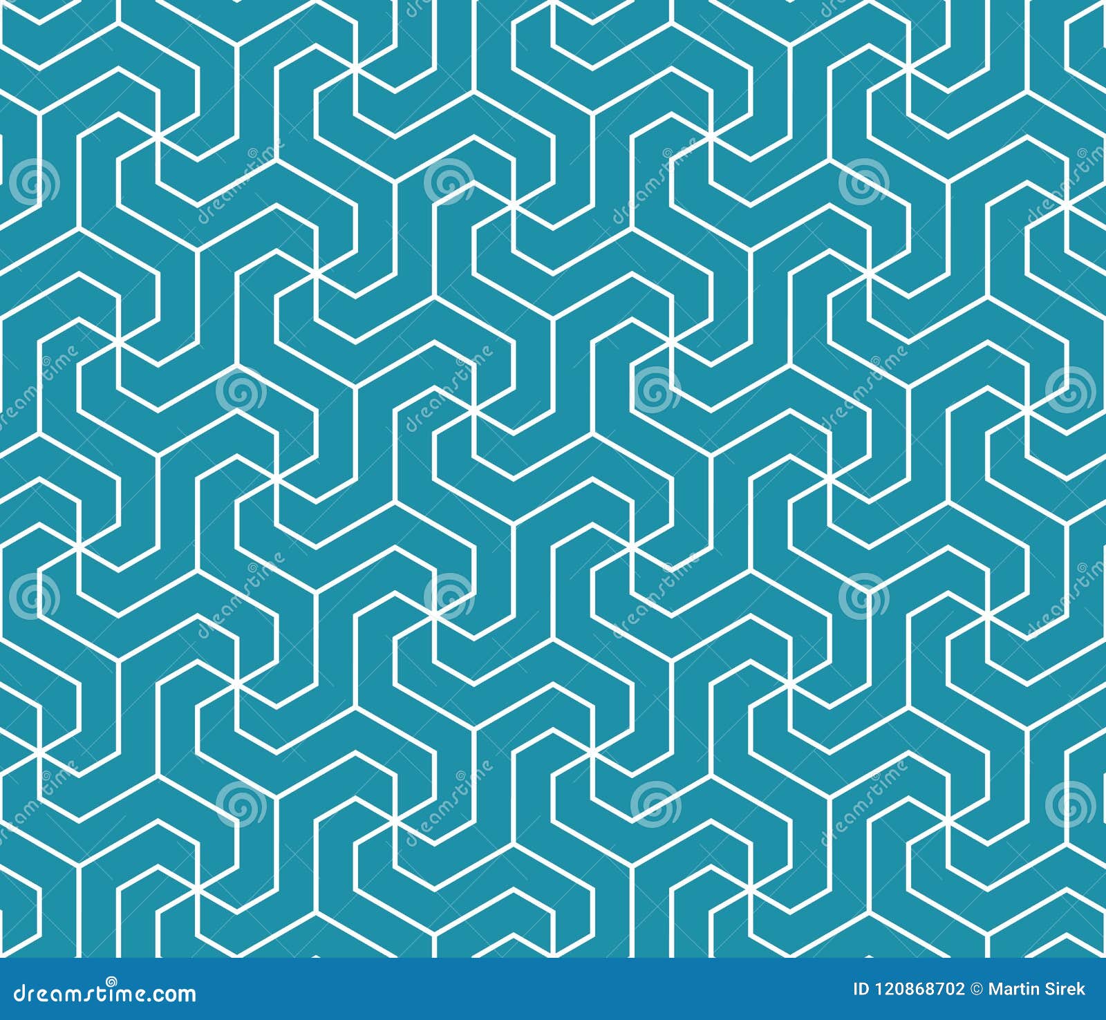 Geometric Pentagon Grid Seamless Floral Pattern Stock Vector ...