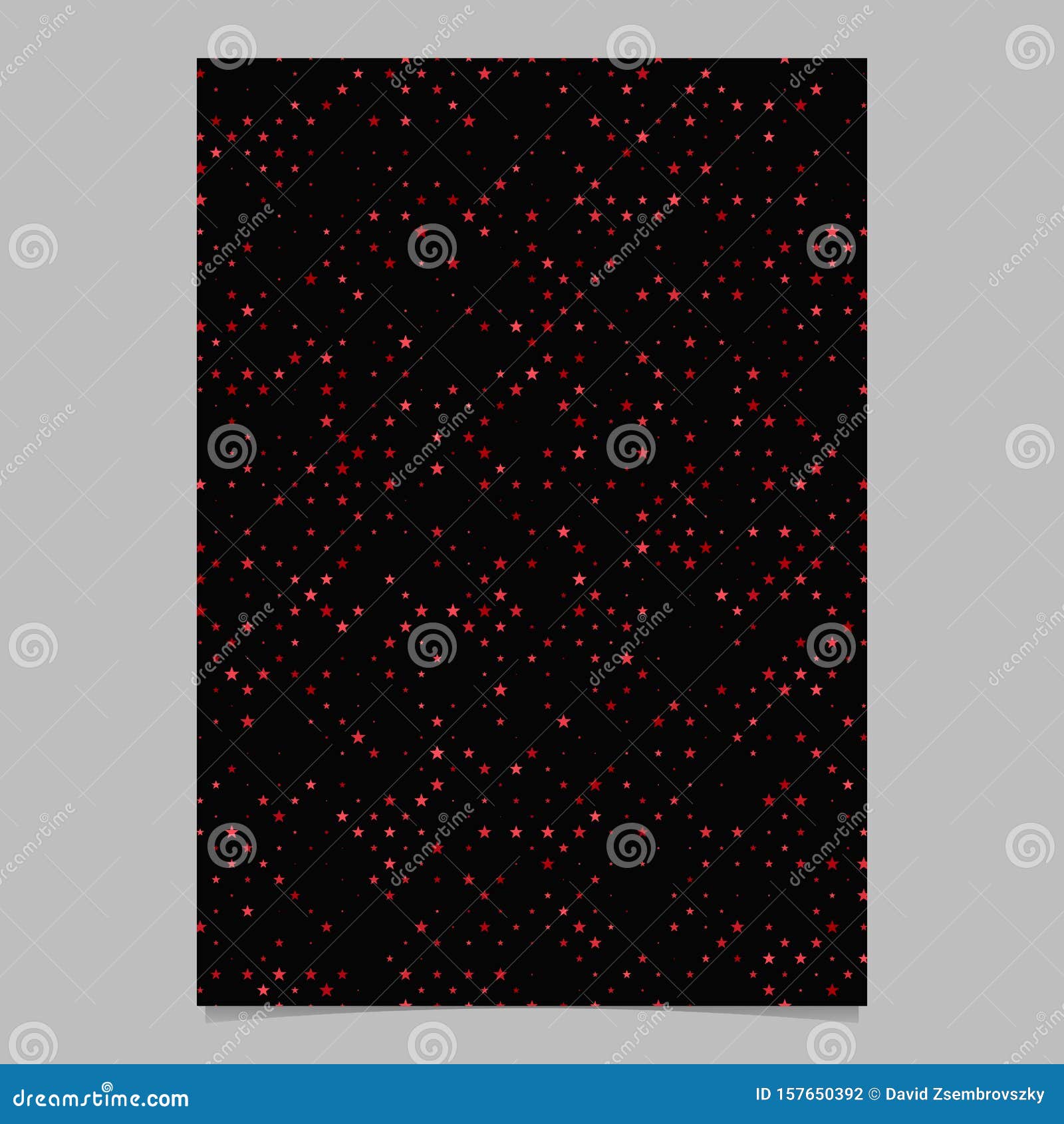 Geometric Pentagram Pattern Background Page Template - Vector Graphic ...