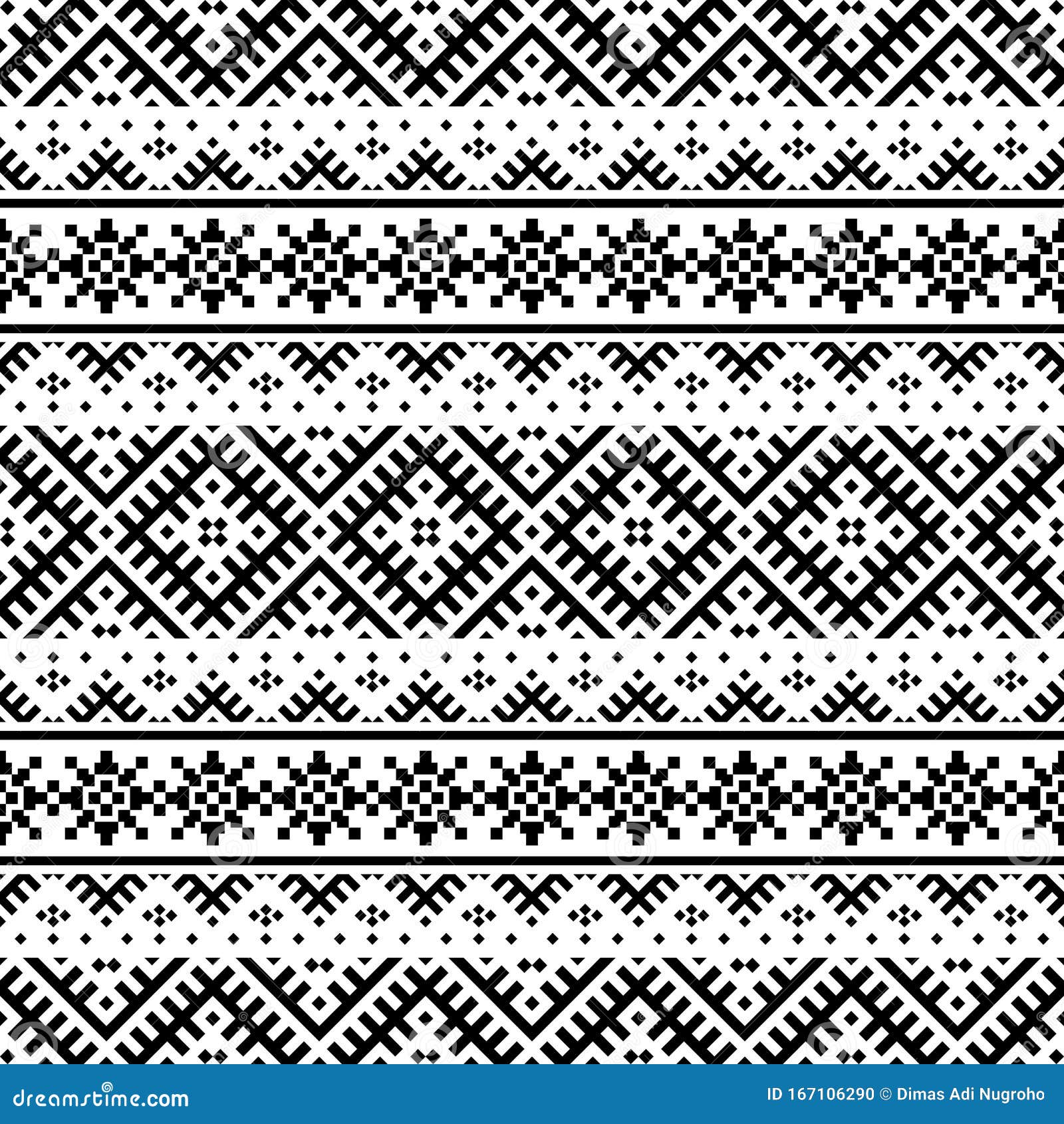 Geometric Persian Ethnic Pattern Design. Illustration of Seamless ...