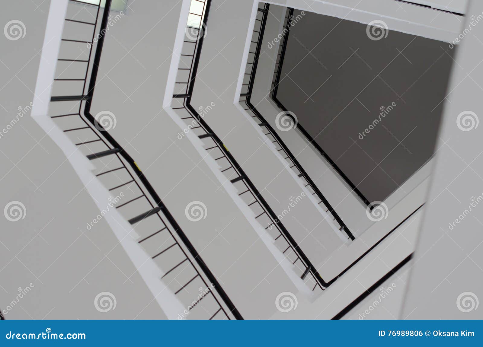 Geometric in Perspective. the Design of the Ceiling, Look Up. Stock ...