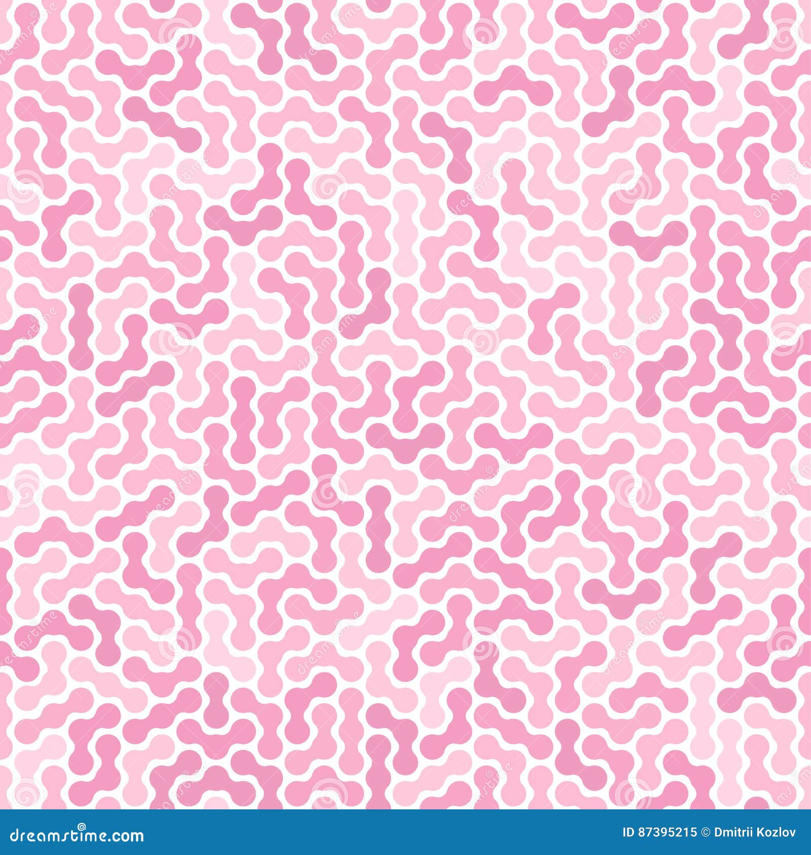 Geometric Pink Seamless Pattern with. Stock Vector - Illustration of ...