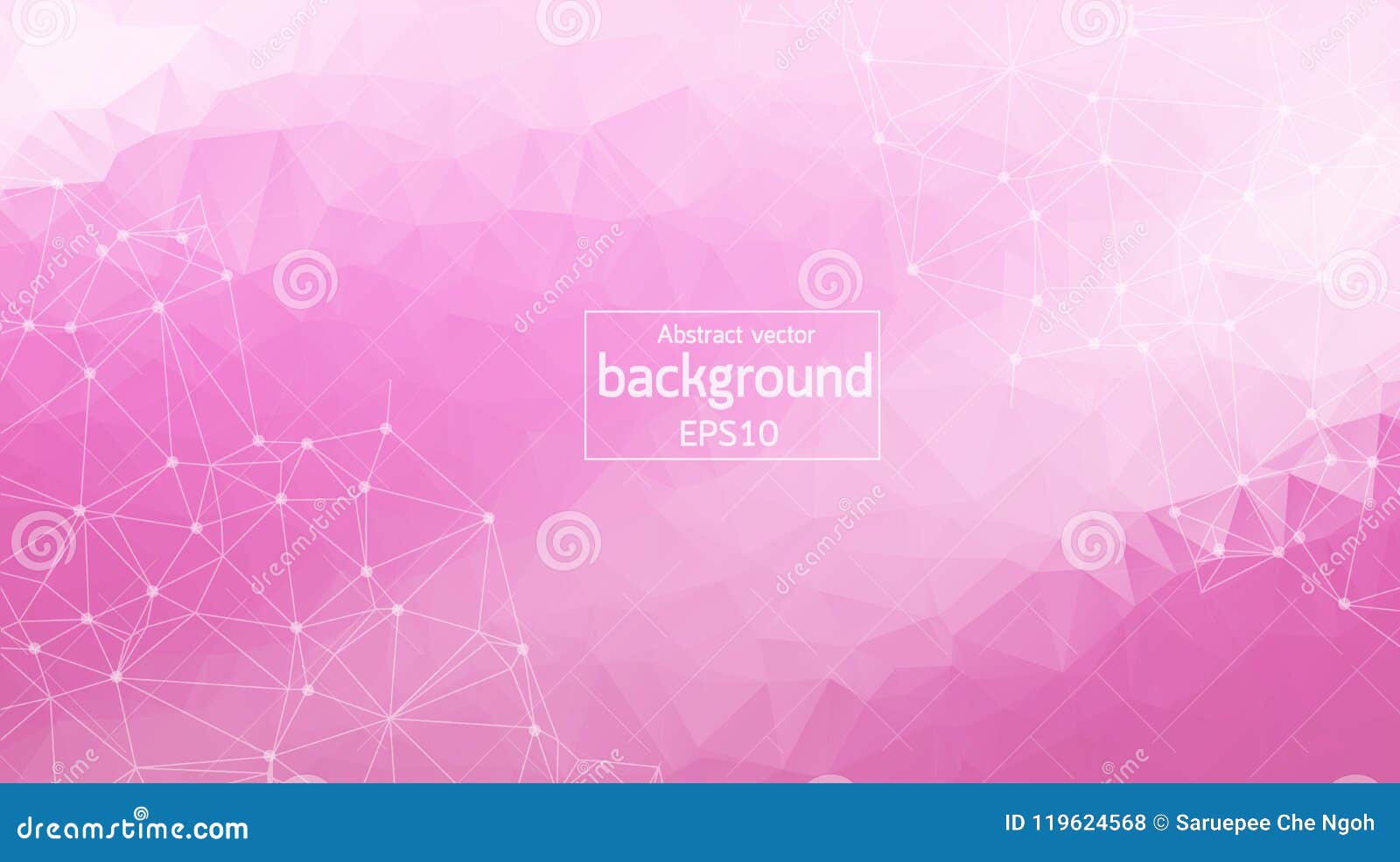 Geometric Pink White Polygonal Background Molecule and Communication ...