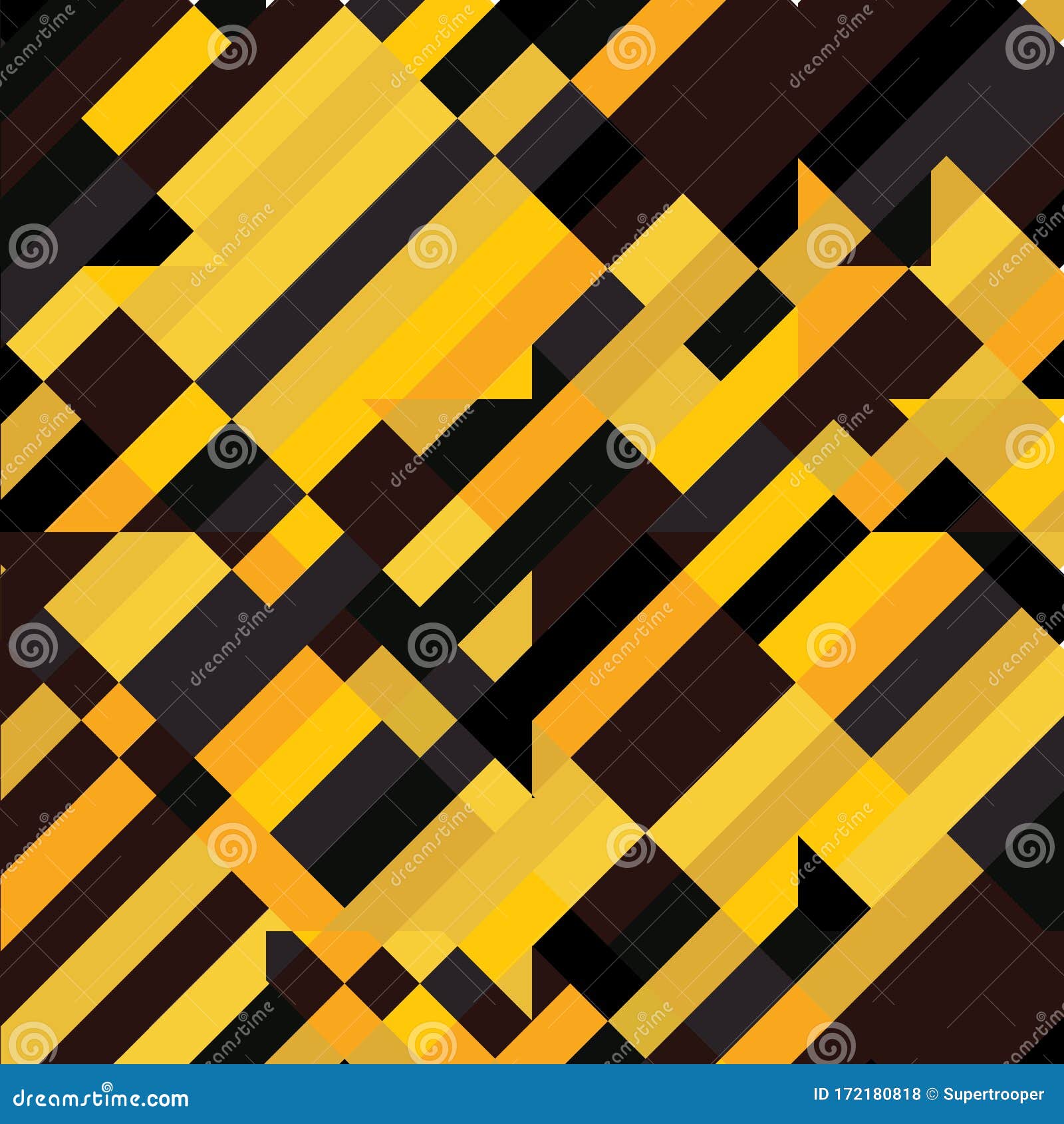 Geometric Pixelated Mosaic Pattern with Square Fragments Stock ...
