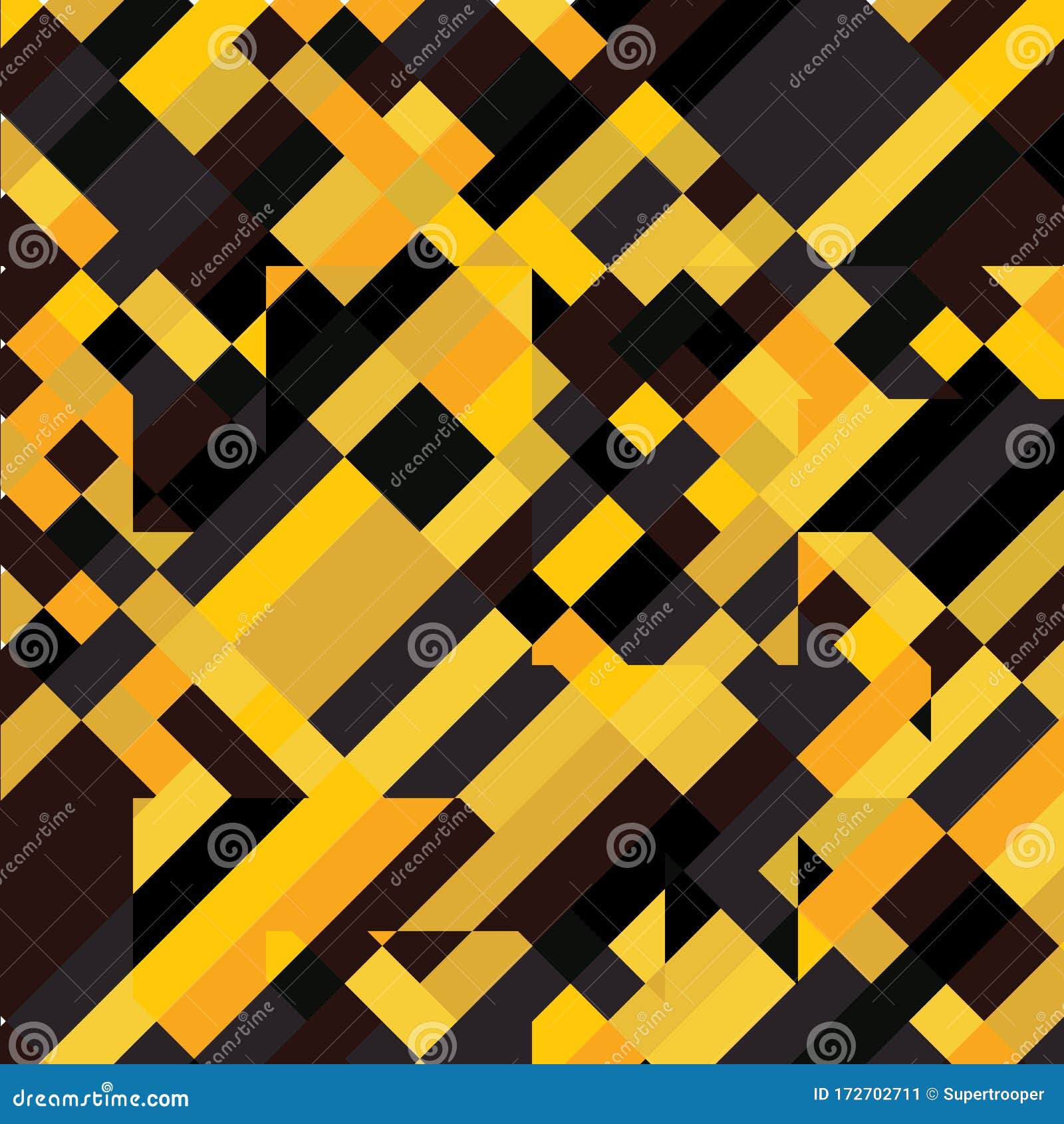 Geometric Pixelated Mosaic Pattern with Square Fragments Stock ...