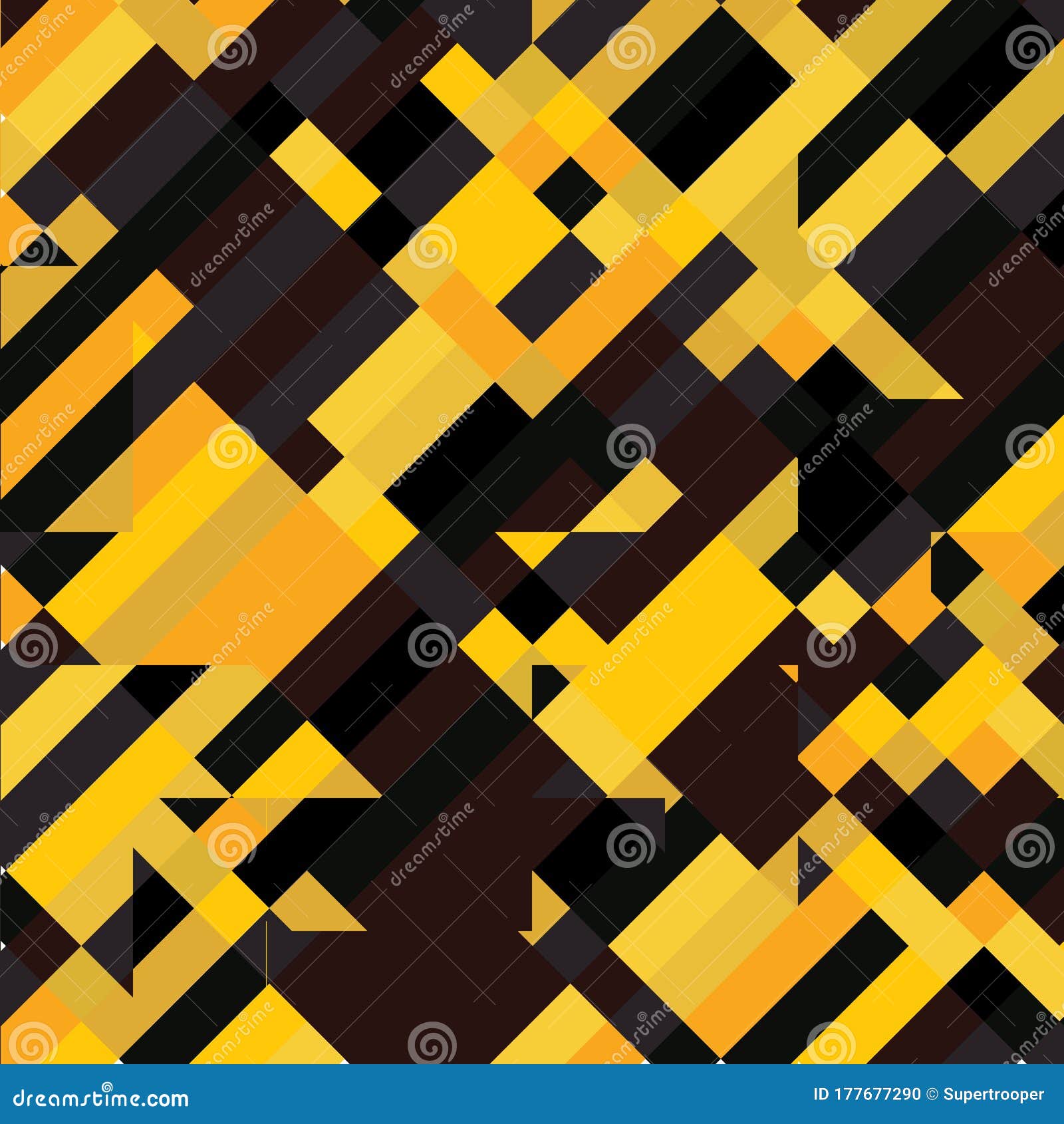 Geometric Pixelated Mosaic Pattern with Square Fragments Stock Vector ...