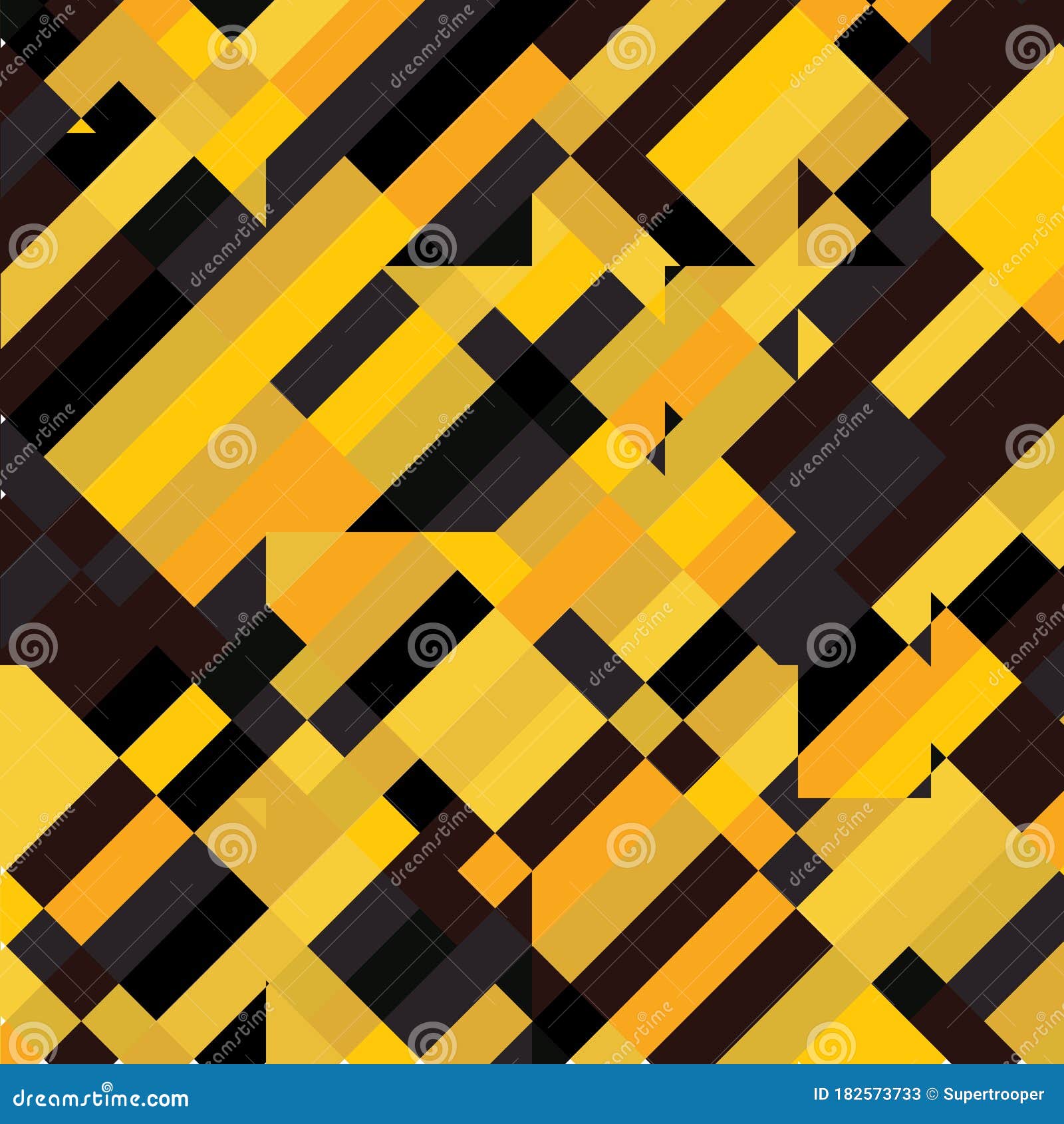 Geometric Pixelated Mosaic Pattern with Square Fragments Stock Vector ...