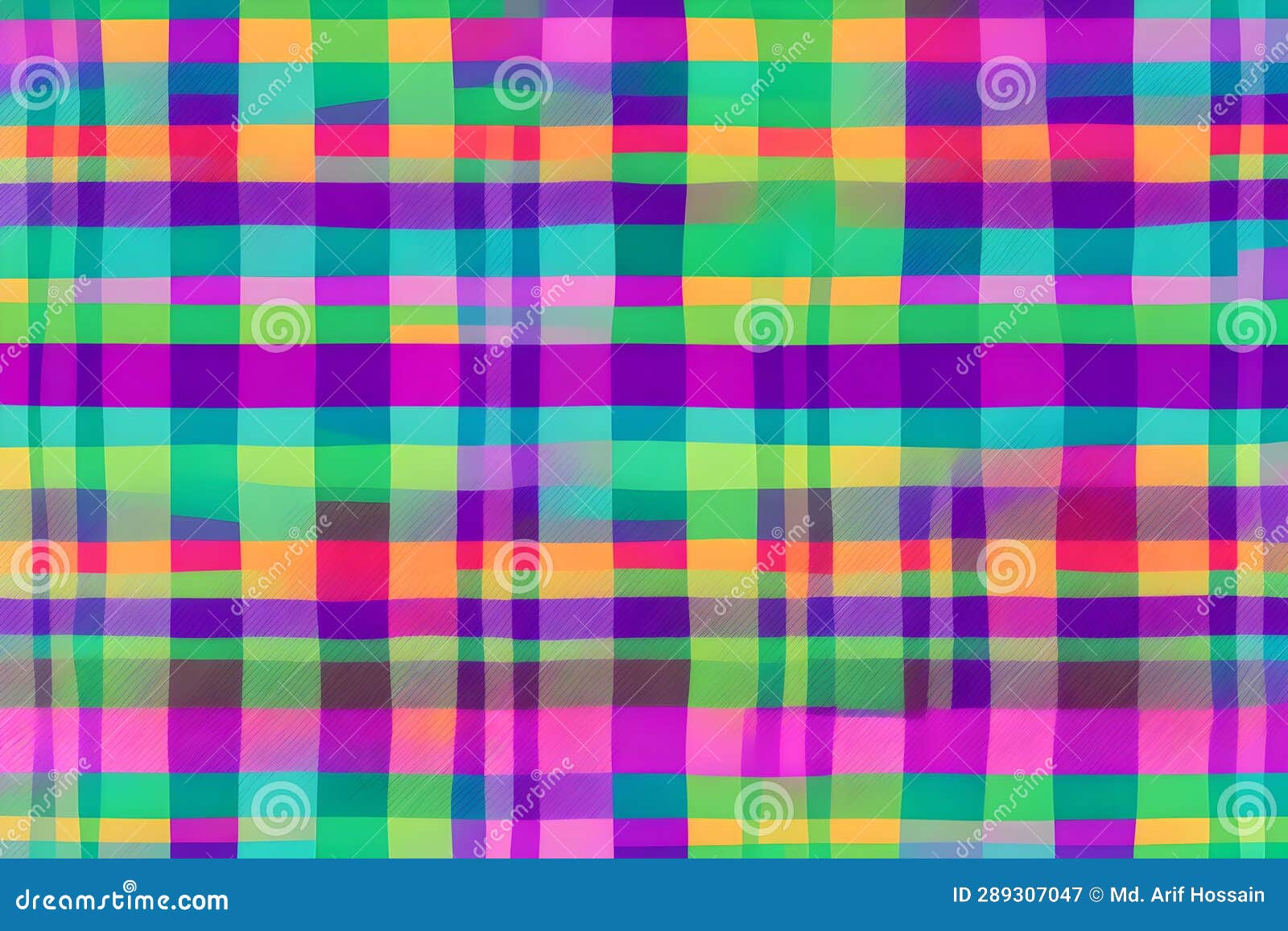 A Geometric Plaid Pattern Rendered in a Monochromatic Eye Catching ...