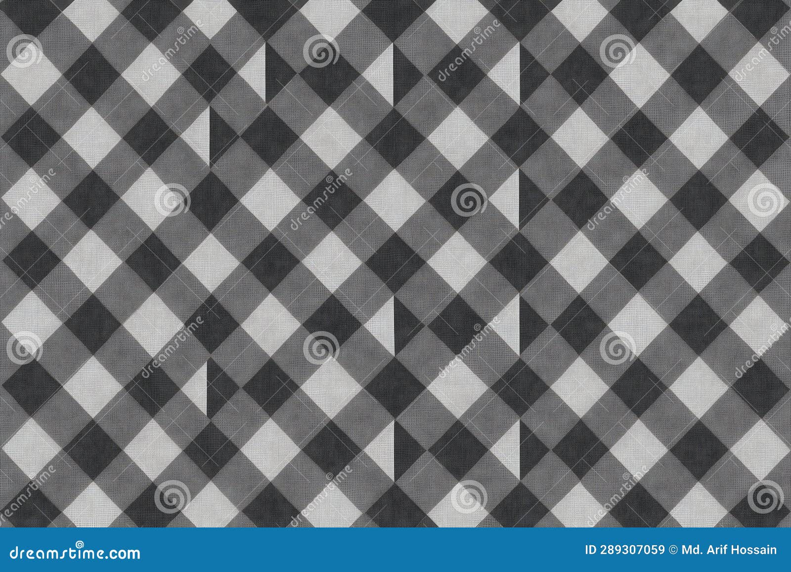 A Geometric Plaid Pattern Rendered in a Monochromatic Eye Catching ...