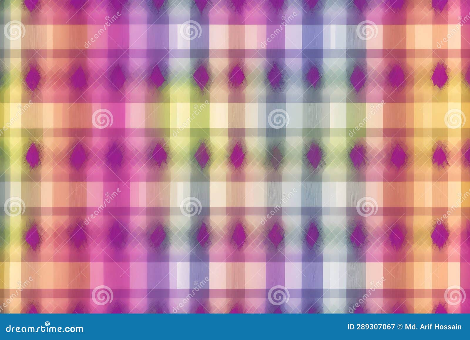 A Geometric Plaid Pattern Rendered in a Monochromatic Eye Catching ...