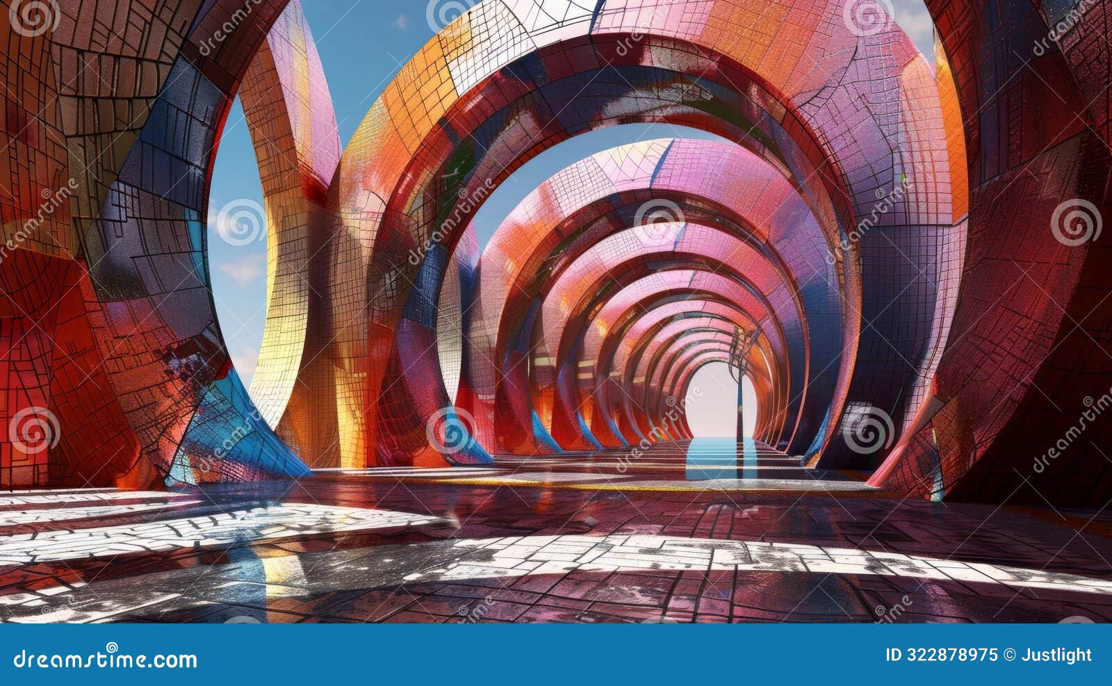 A Geometric Playground of Arches and Angles a Feast for the Eyes Stock ...