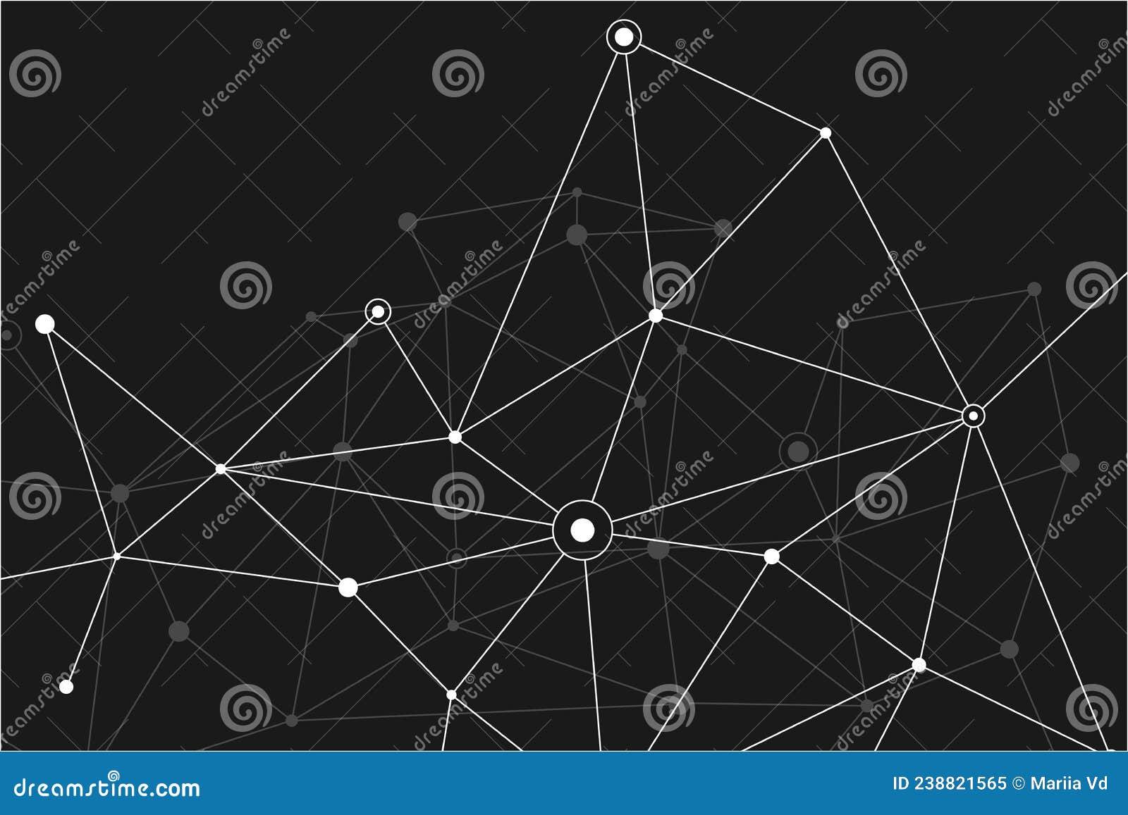Geometric Plexus Line Node Background Black Abstract Pattern For Web