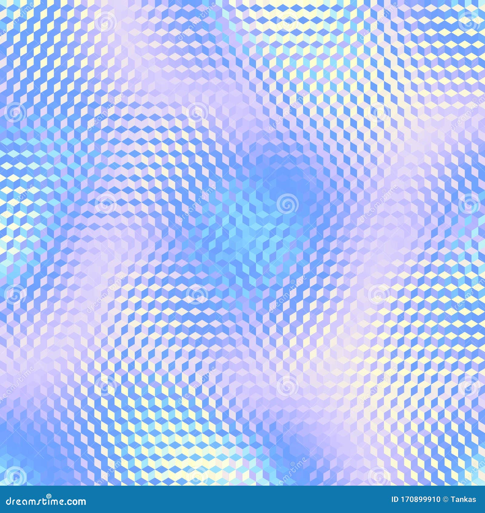 Geometric Polygonal Pattern of a Cubes in Low Poly Style. Stock Vector ...