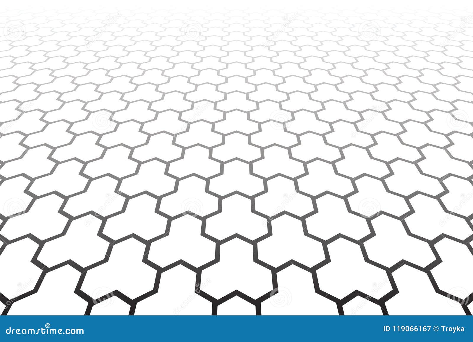 Geometric Polygonal Pattern. Diminishing Perspective View Stock Vector ...