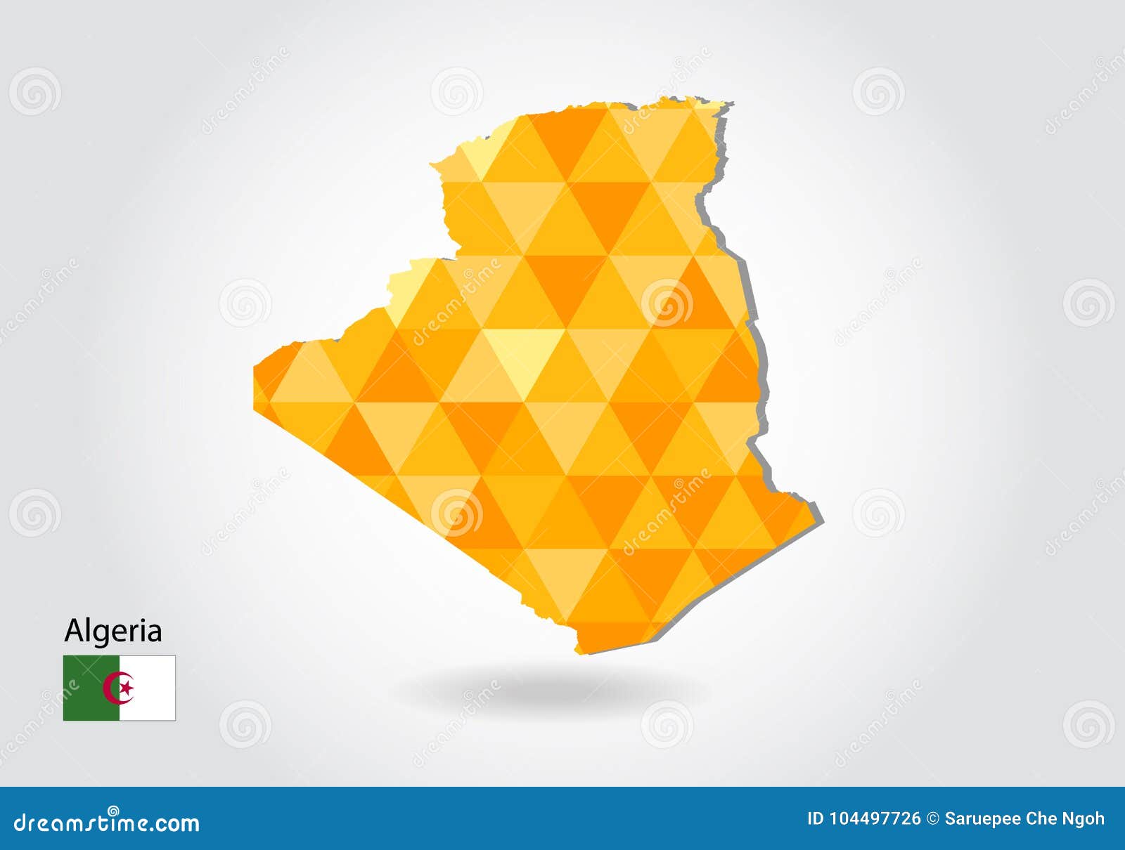 Geometric Polygonal Style Vector Map of Algeria. Stock Vector ... Geometric Polygonal Style Vector Map of Algeria. Stock Vector ...