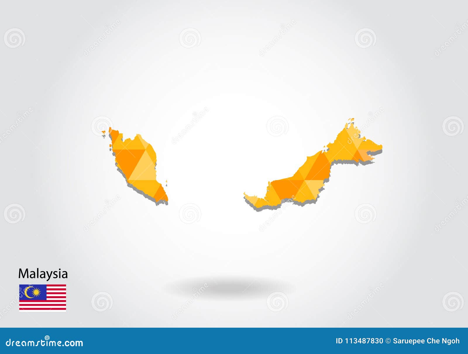 Geometric Polygonal Style Vector Map of Malaysia. Low Poly Map of ... Geometric Polygonal Style Vector Map of Malaysia. Low Poly Map of ...