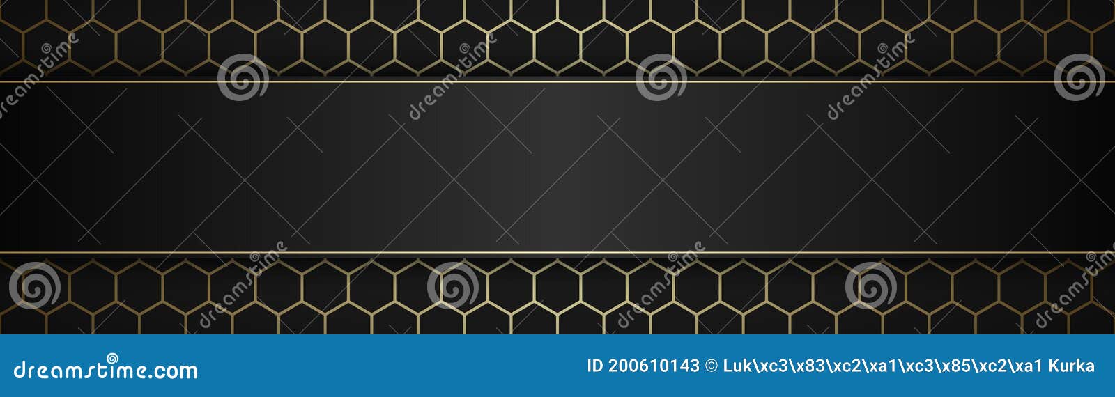 Geometric Polygons Header with Free Space for Your Text. Abstract Black ...