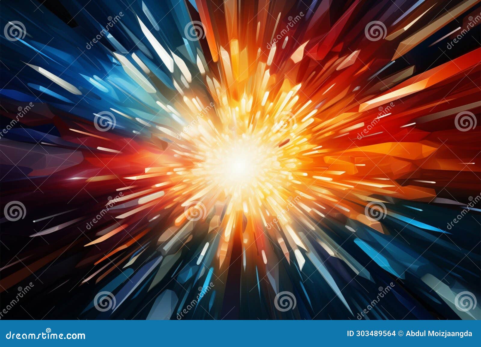 Geometric Power, Explosion Design, Abstract Rays, Vibrant Vector ...